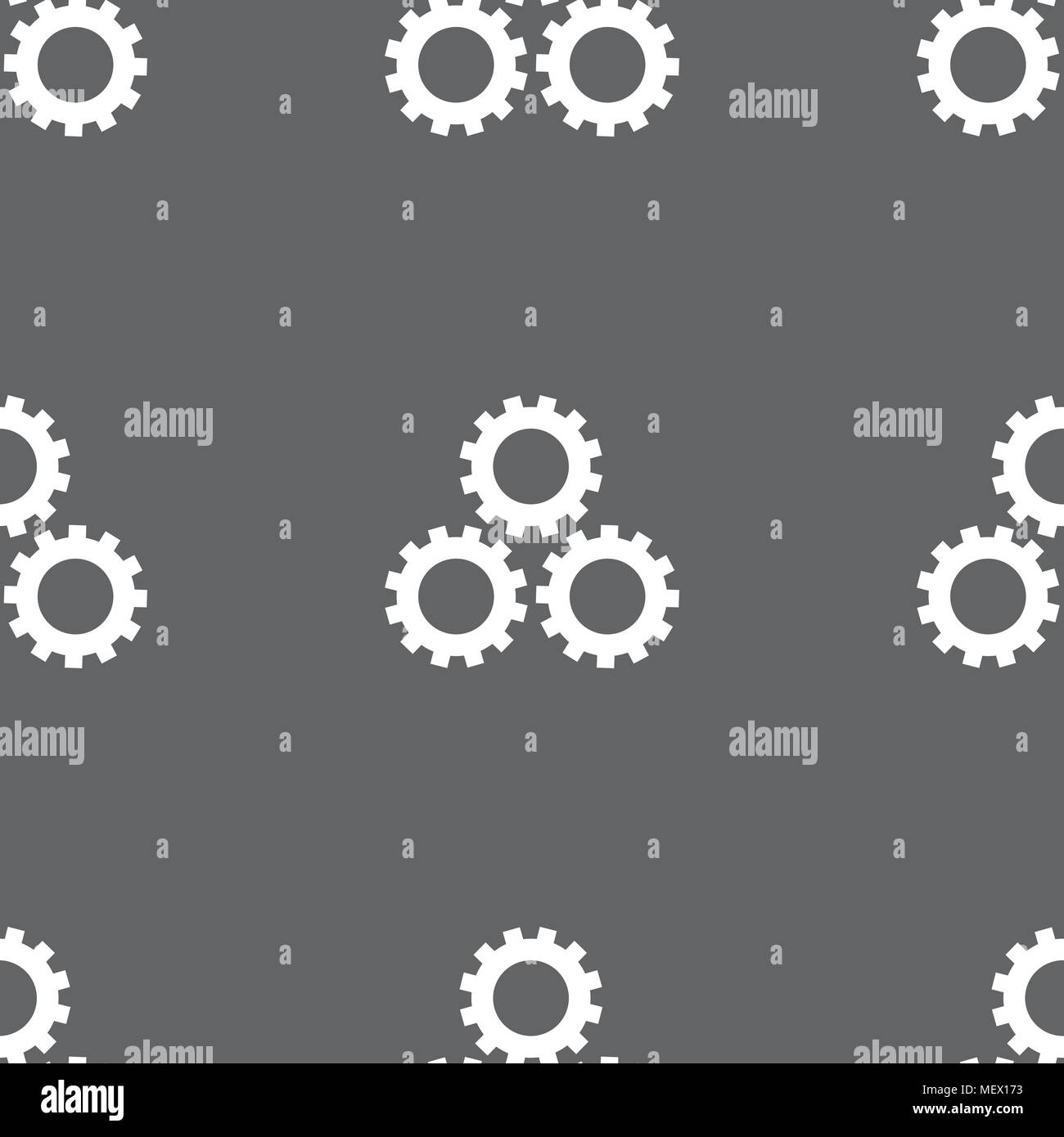 Cog settings sign icon. Cogwheel gear mechanism symbol. Seamless ...