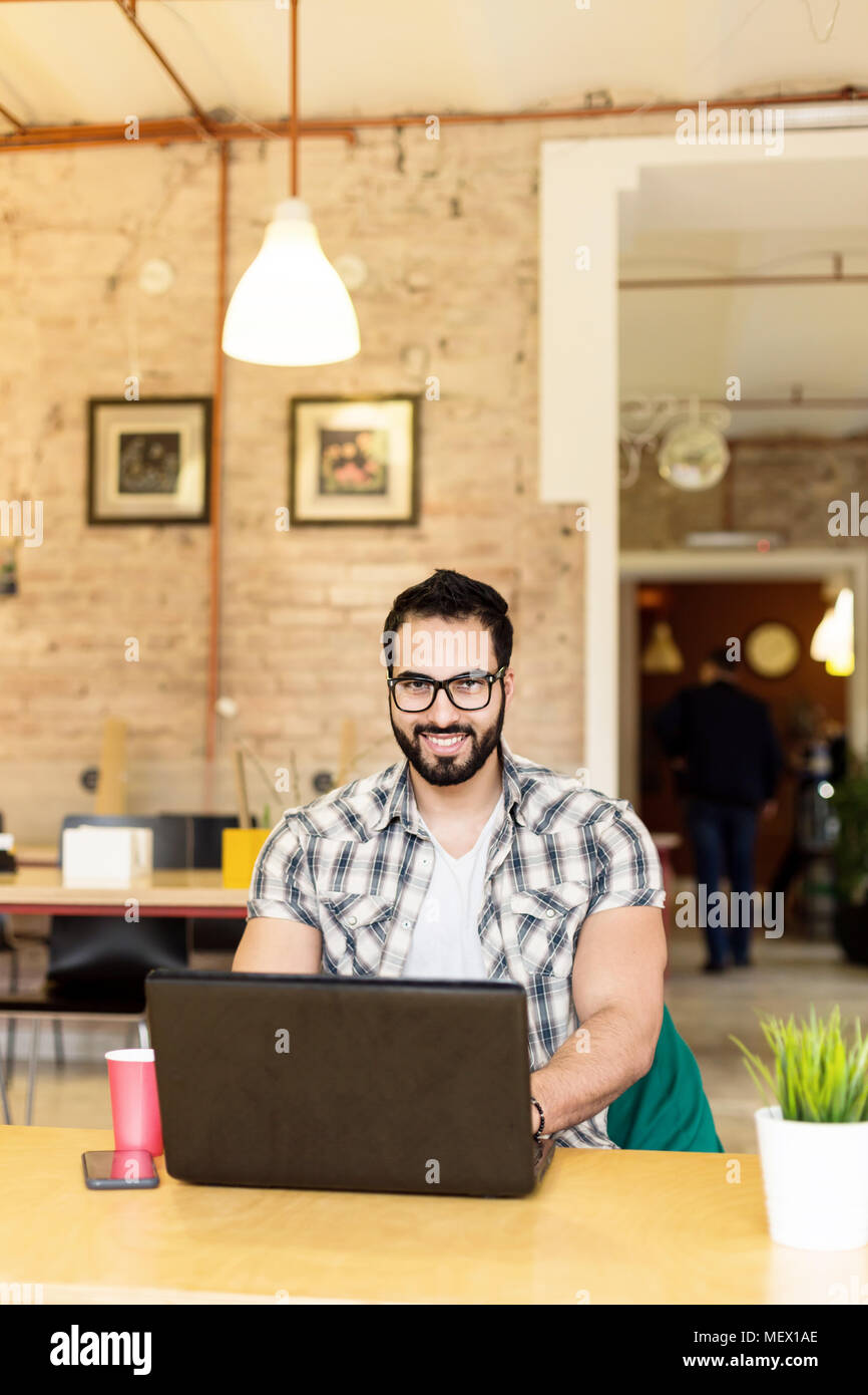 Working with Laptop Stock Photo - Alamy