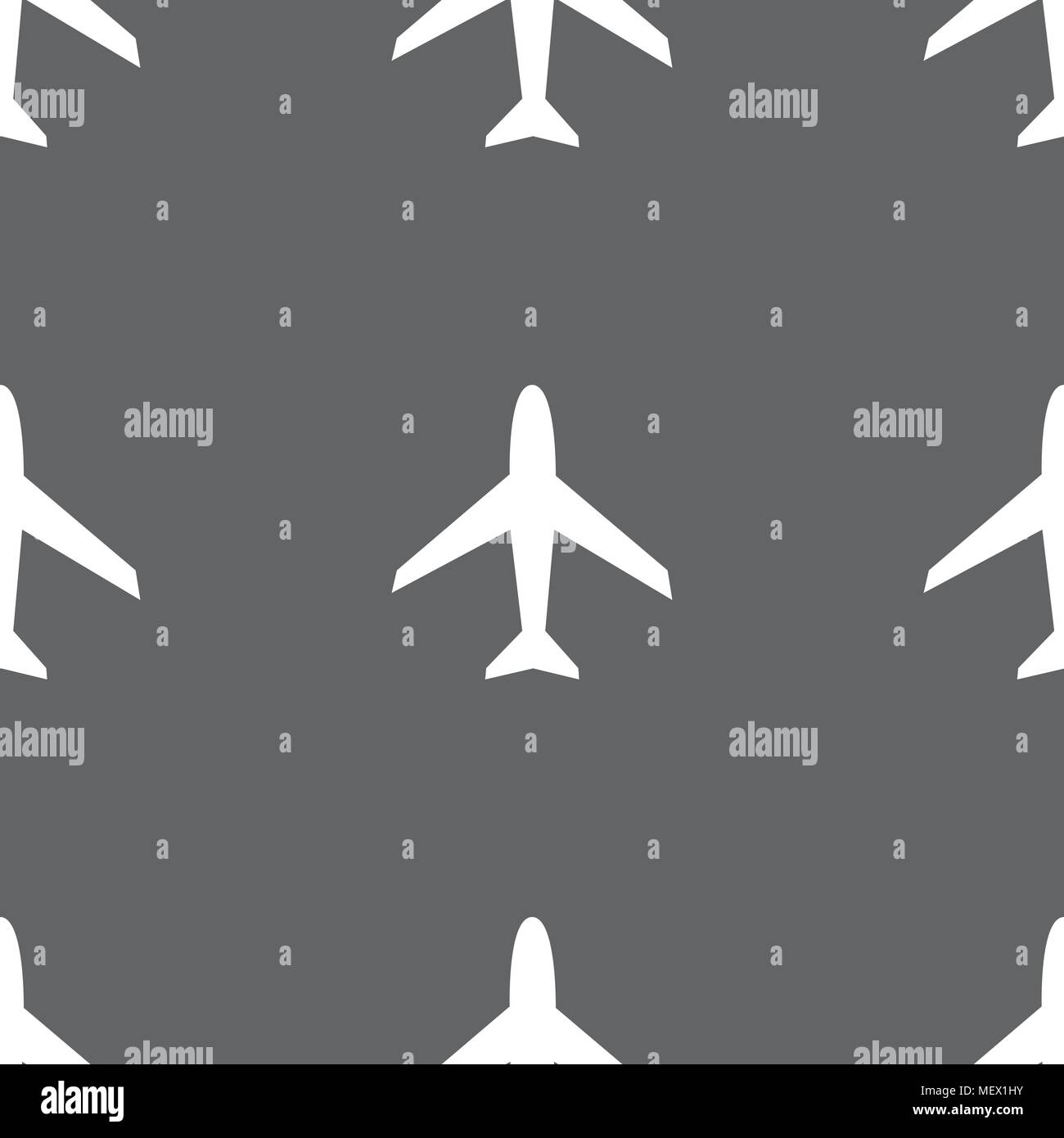 Airplane sign. Plane symbol. Travel icon. Flight flat label. Seamless ...
