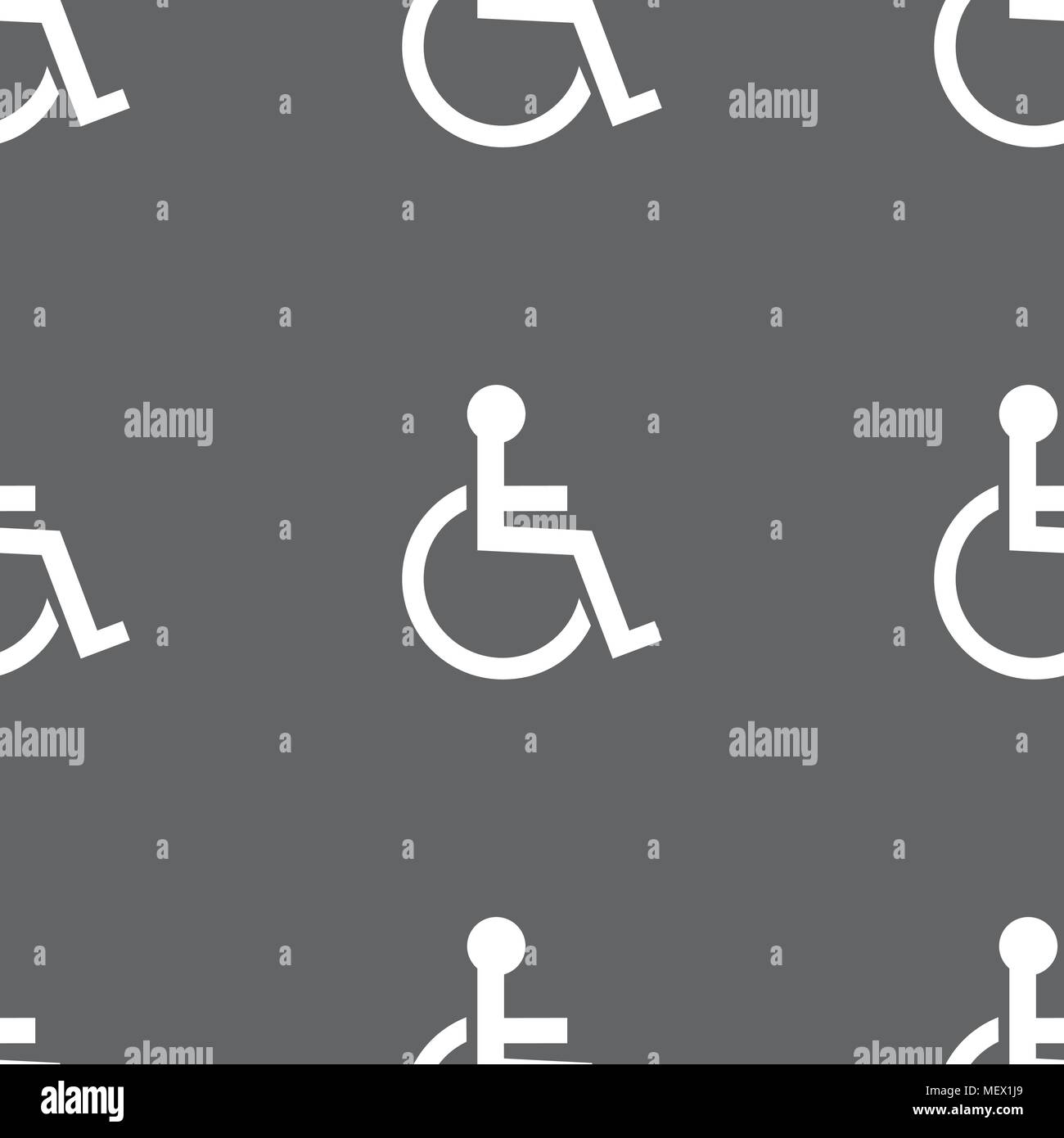 Disabled sign icon. Human on wheelchair symbol. Handicapped invalid ...