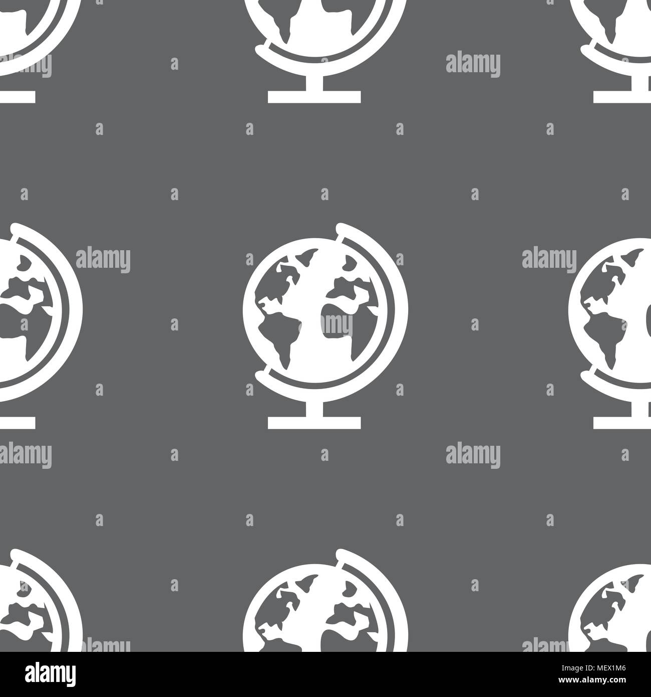 Globe sign icon. World map geography symbol. Globes on stand for ...