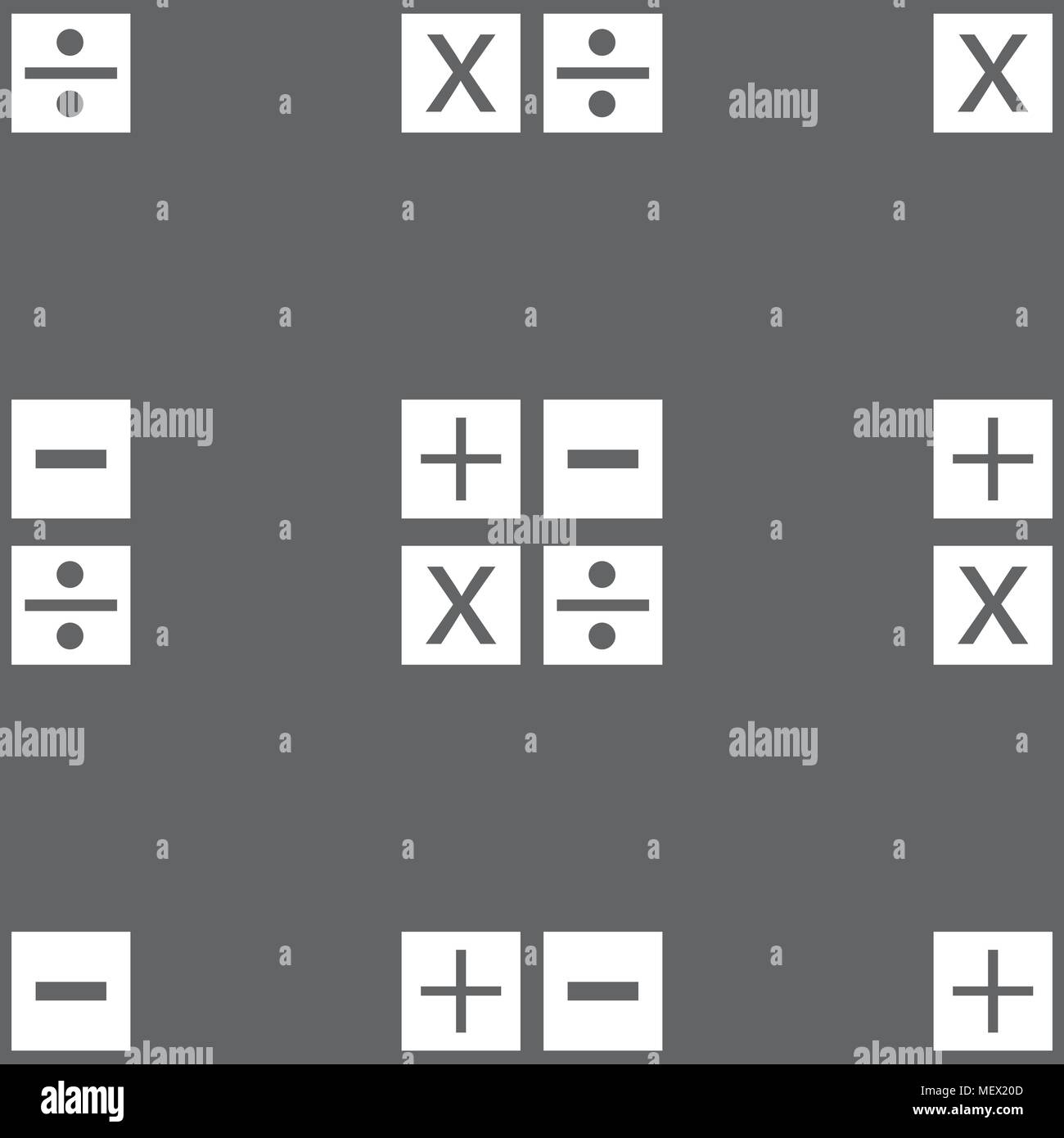 Multiplication, division, plus, minus icon Math symbol Mathematics ...