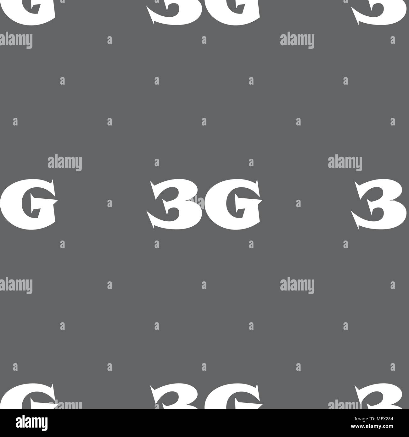 3G sign icon. Mobile telecommunications technology symbol. Seamless ...