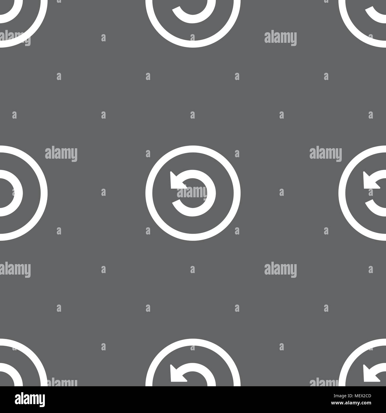 Upgrade, arrow, update icon sign. Seamless pattern on a gray background ...