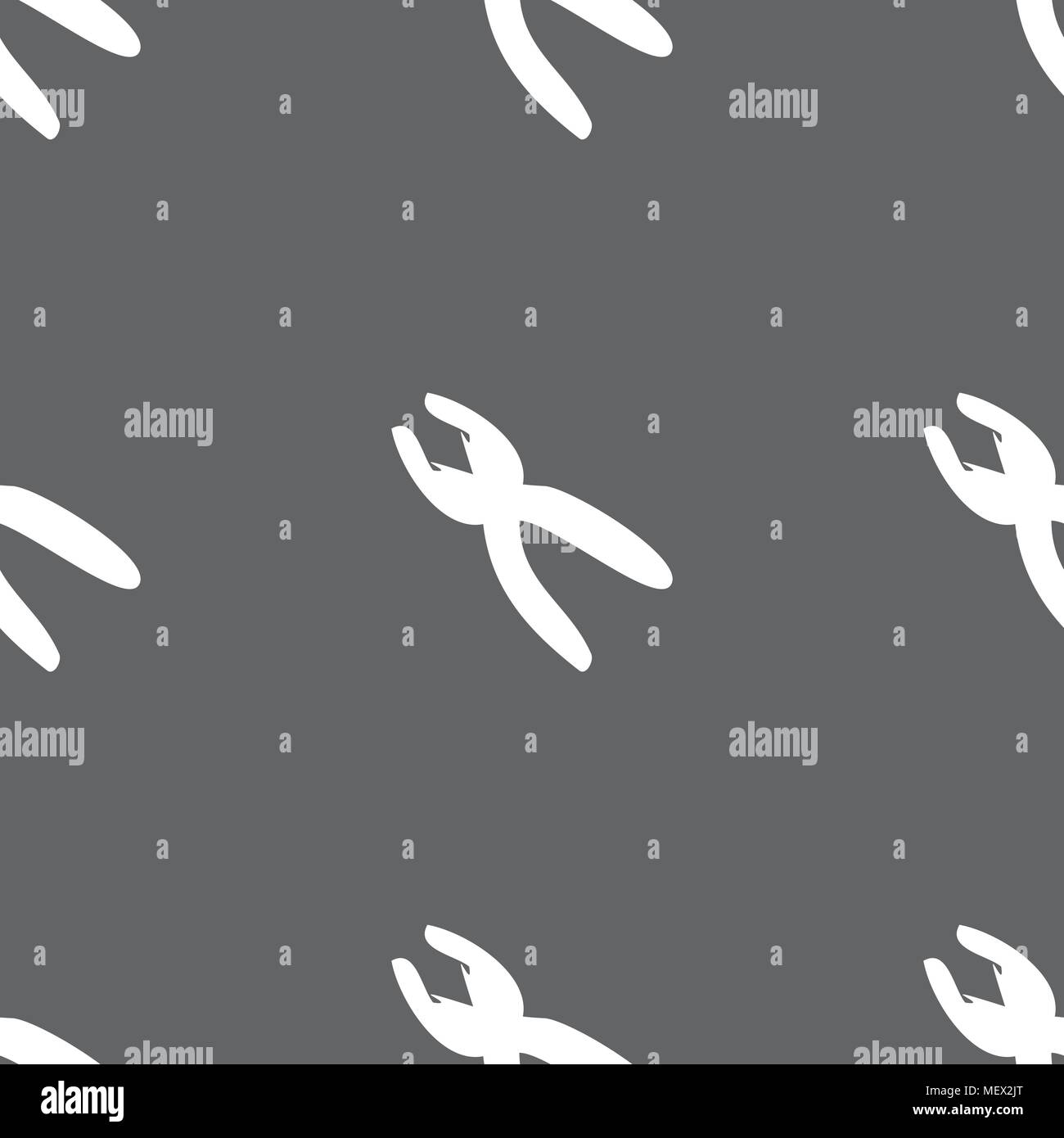 pliers icon sign. Seamless pattern on a gray background. Vector ...