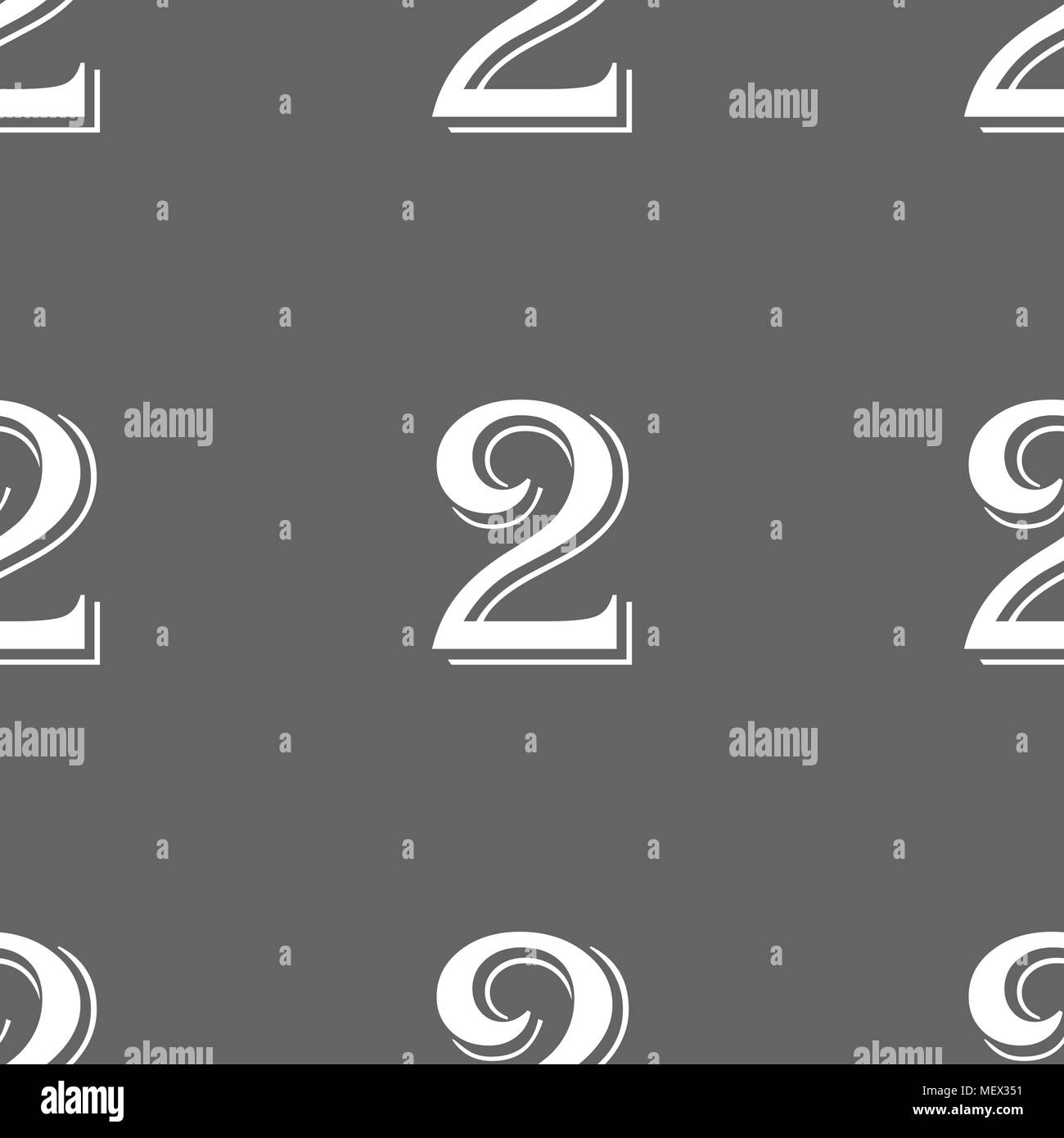 Second place award sign. Winner symbol. Step two.. Seamless pattern on ...