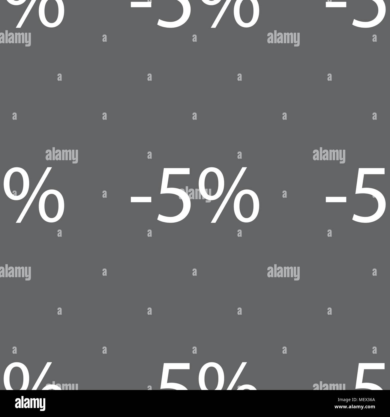 5 percent discount sign icon. Sale symbol. Special offer label ...