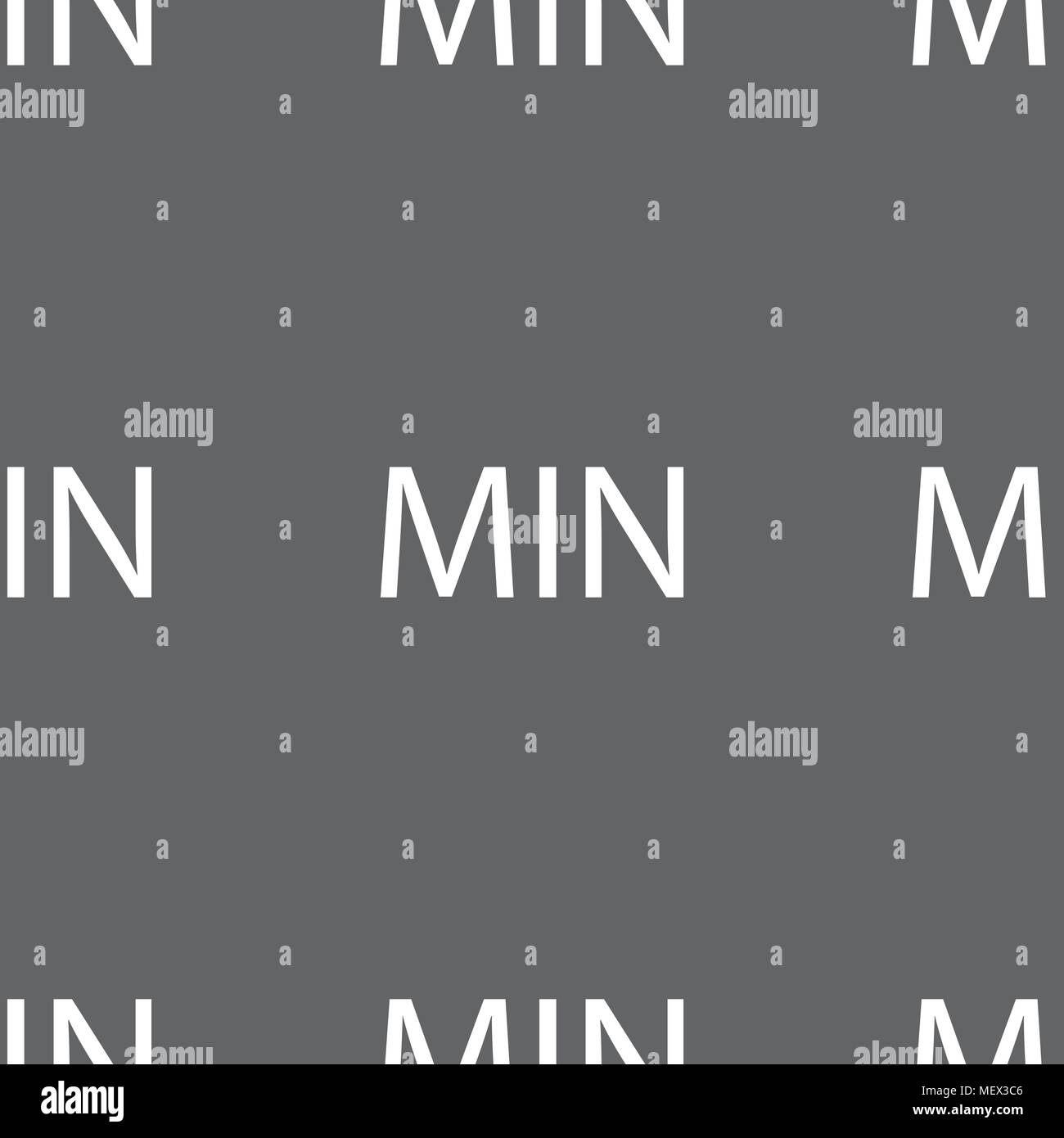minimum sign icon. Seamless pattern on a gray background. Vector ...
