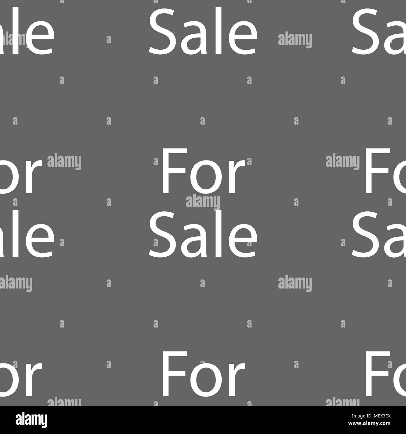 For sale sign icon. Real estate selling. Seamless pattern on a gray ...