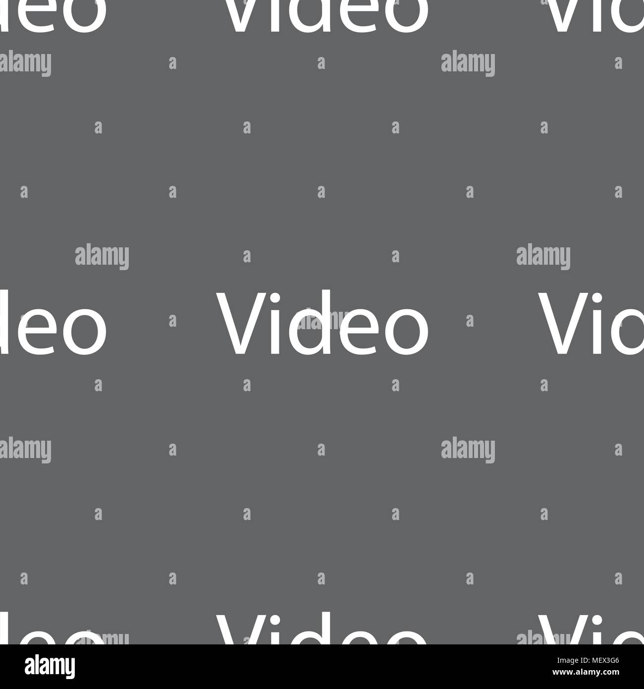 Play video sign icon. Player navigation symbol. Seamless pattern on a ...