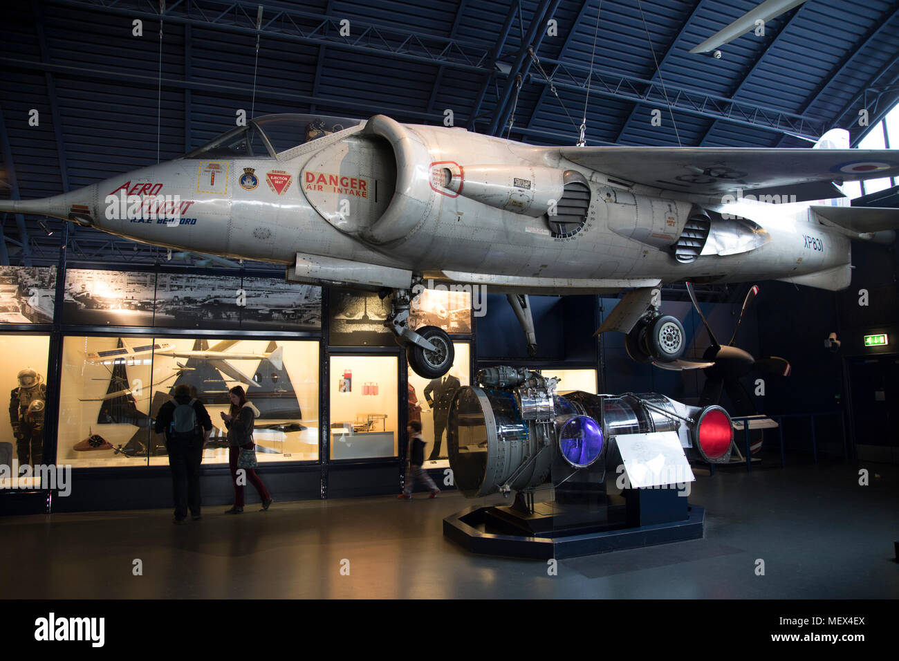 Flight exhibit with Hawker P1127 from 1960, which was the precursor to ...