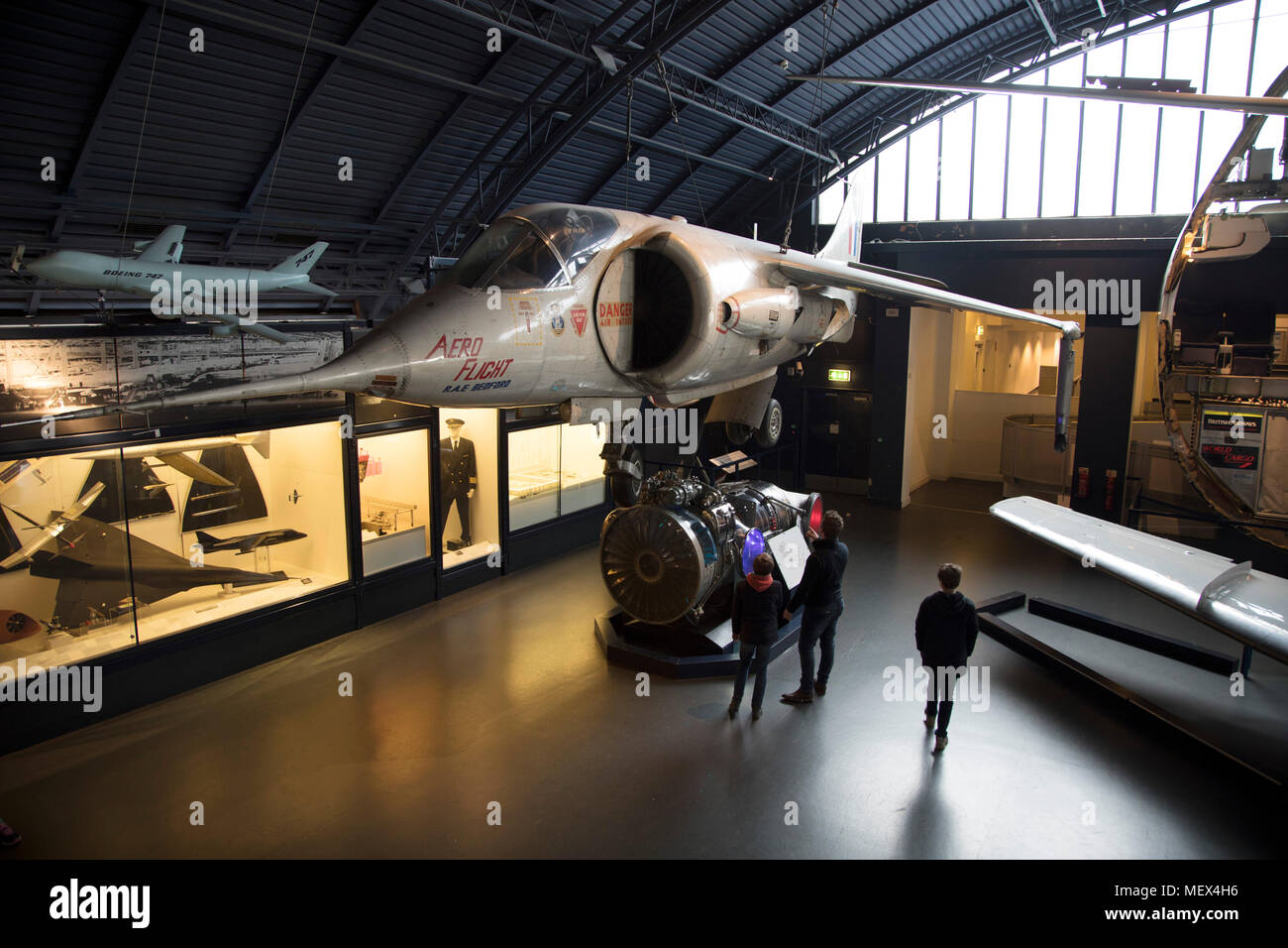 Flight exhibit with Hawker P1127 from 1960, which was the precursor to ...
