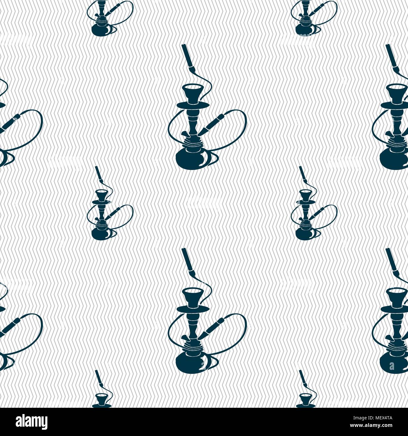 Hookah sign. Seamless pattern with geometric texture. Vector ...