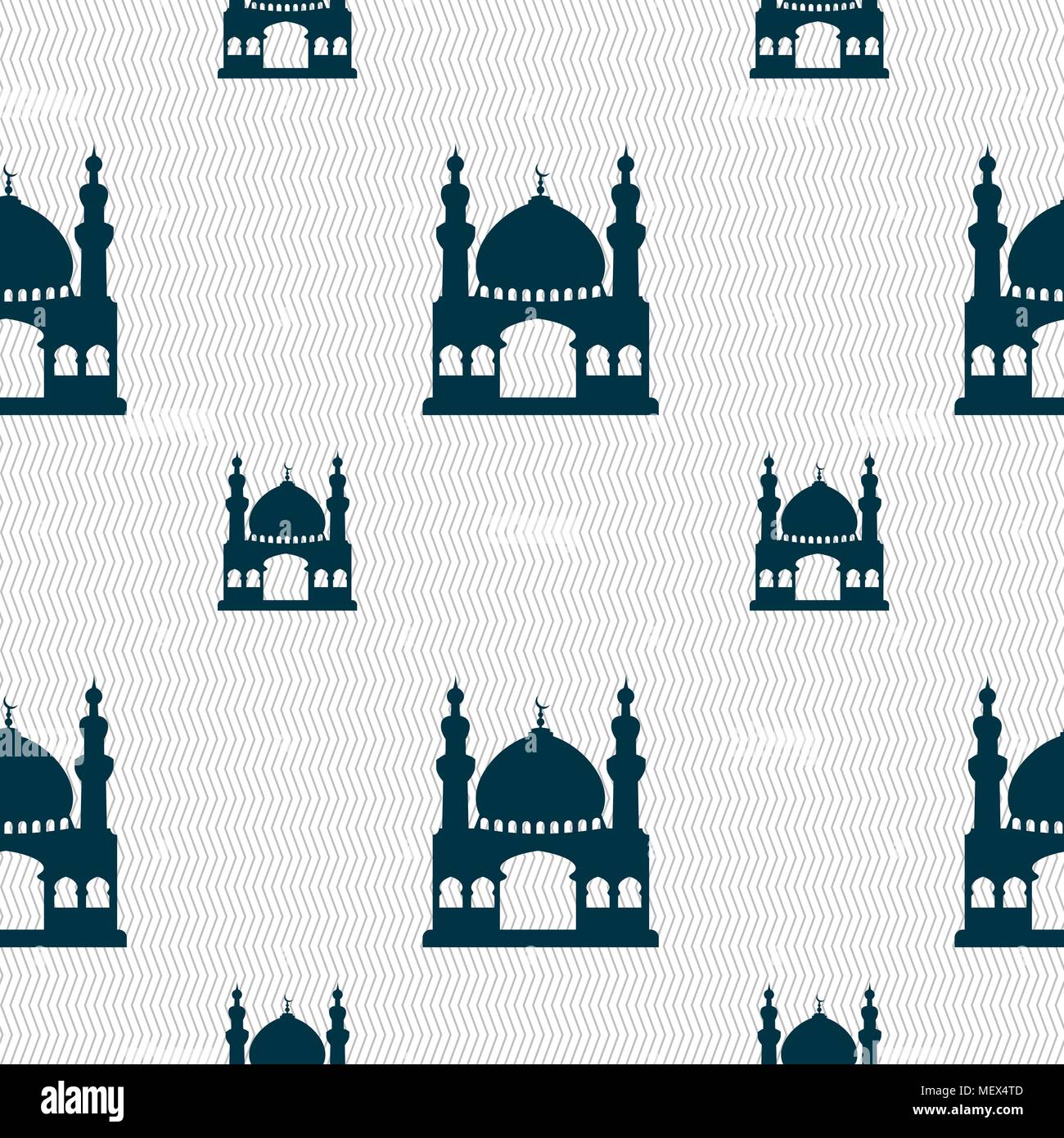 Turkish architecture, mosque sign. Seamless pattern with geometric ...