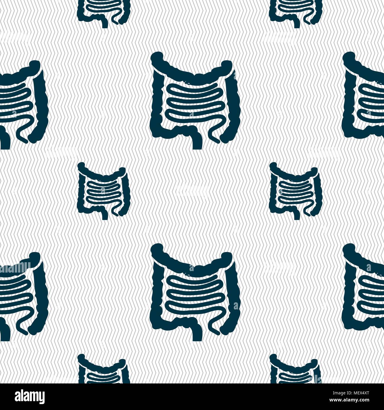 Intestines sign. Seamless pattern with geometric texture. Vector ...