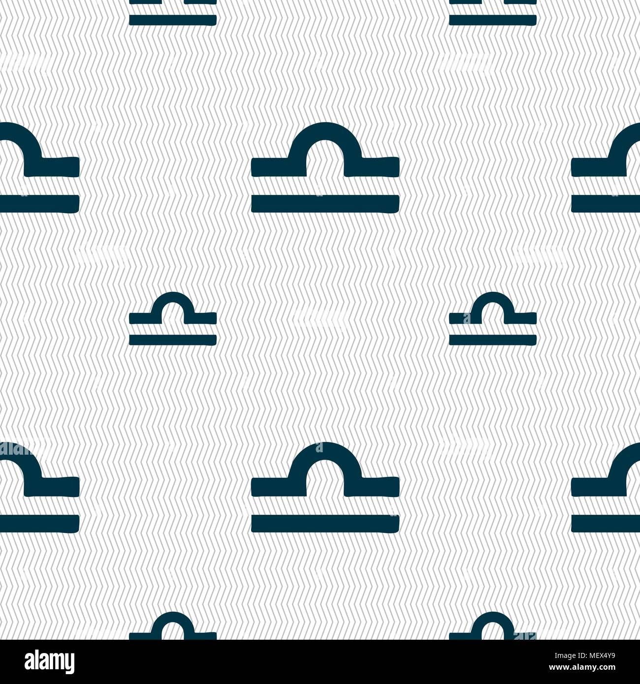 Decorative Zodiac Libra sign. Seamless pattern with geometric texture ...