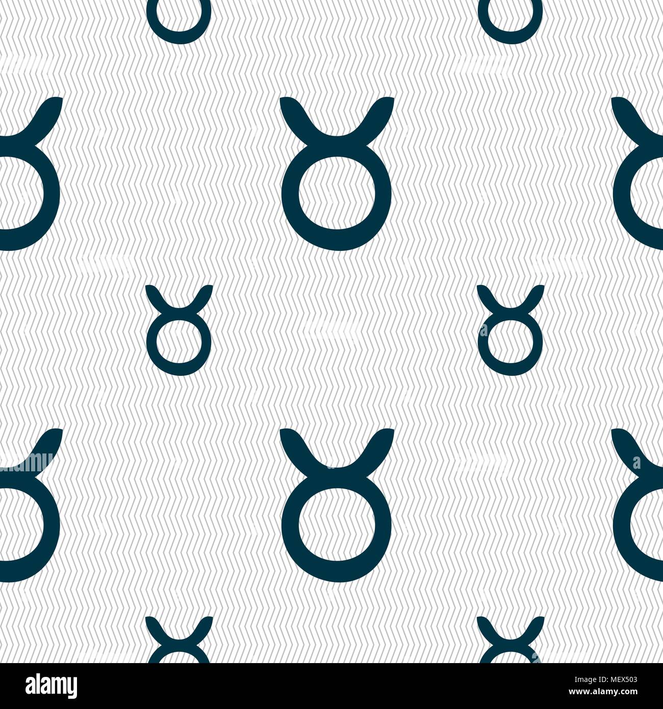 Taurus sign. Seamless pattern with geometric texture. Vector ...