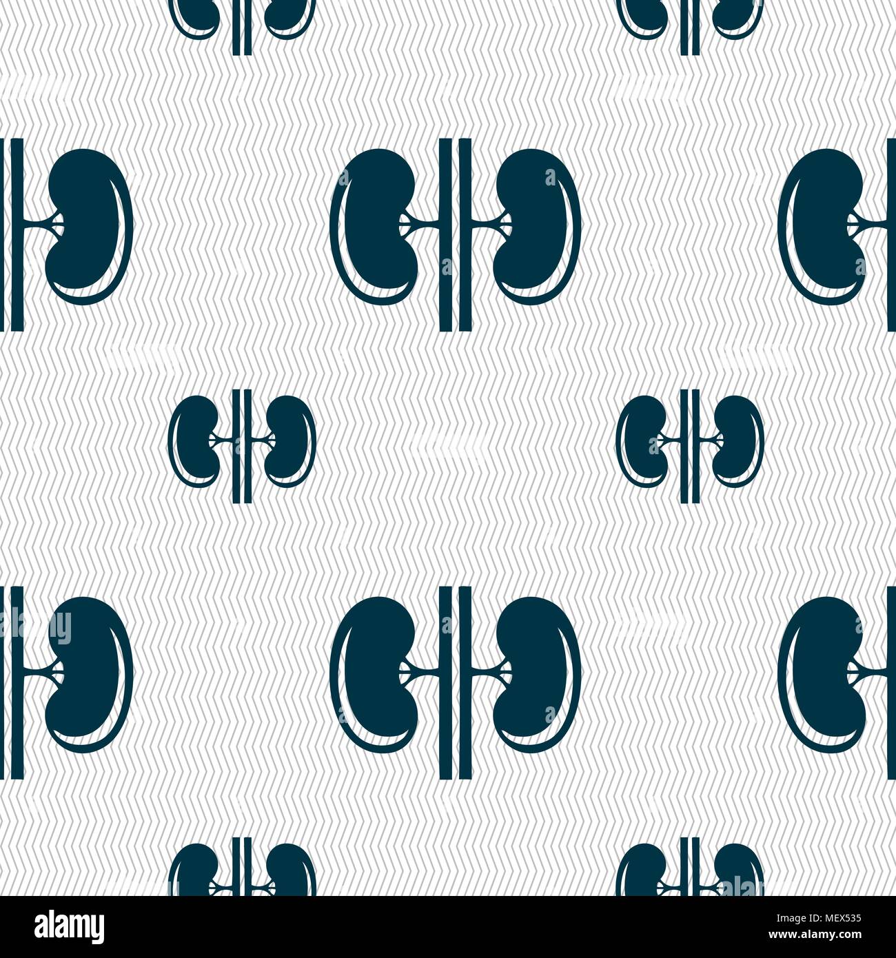 Kidneys sign. Seamless pattern with geometric texture. Vector ...