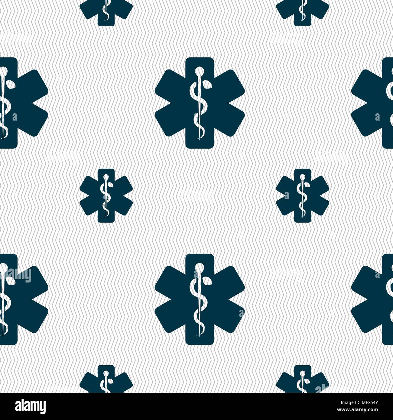 Medicine sign. Seamless pattern with geometric texture. Vector ...
