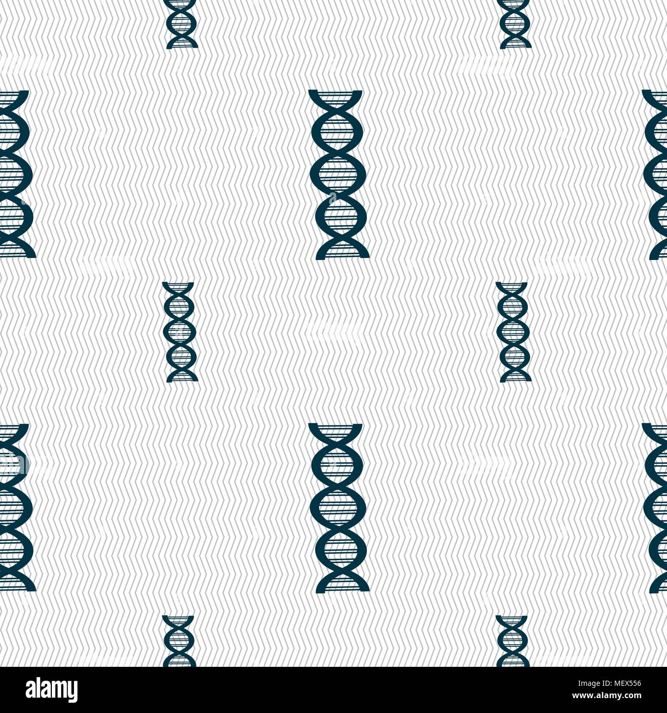 DNA sign. Seamless pattern with geometric texture. Vector illustration ...