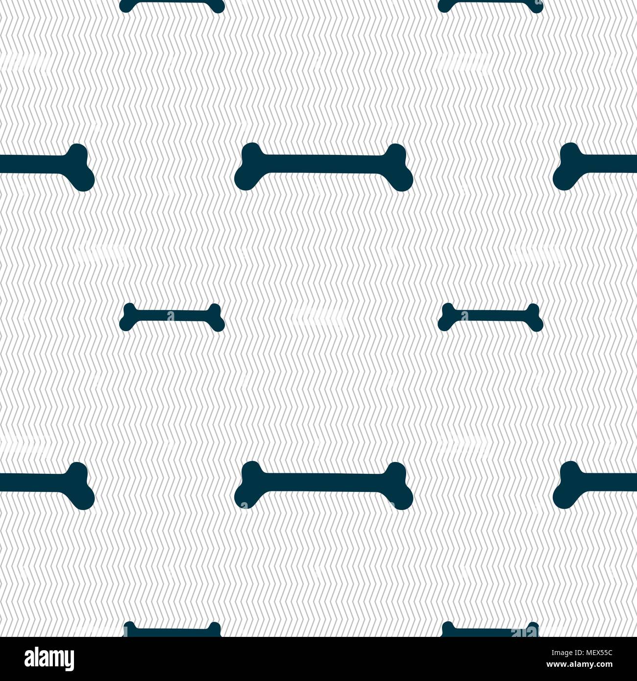 Dog bone sign. Seamless pattern with geometric texture. Vector ...