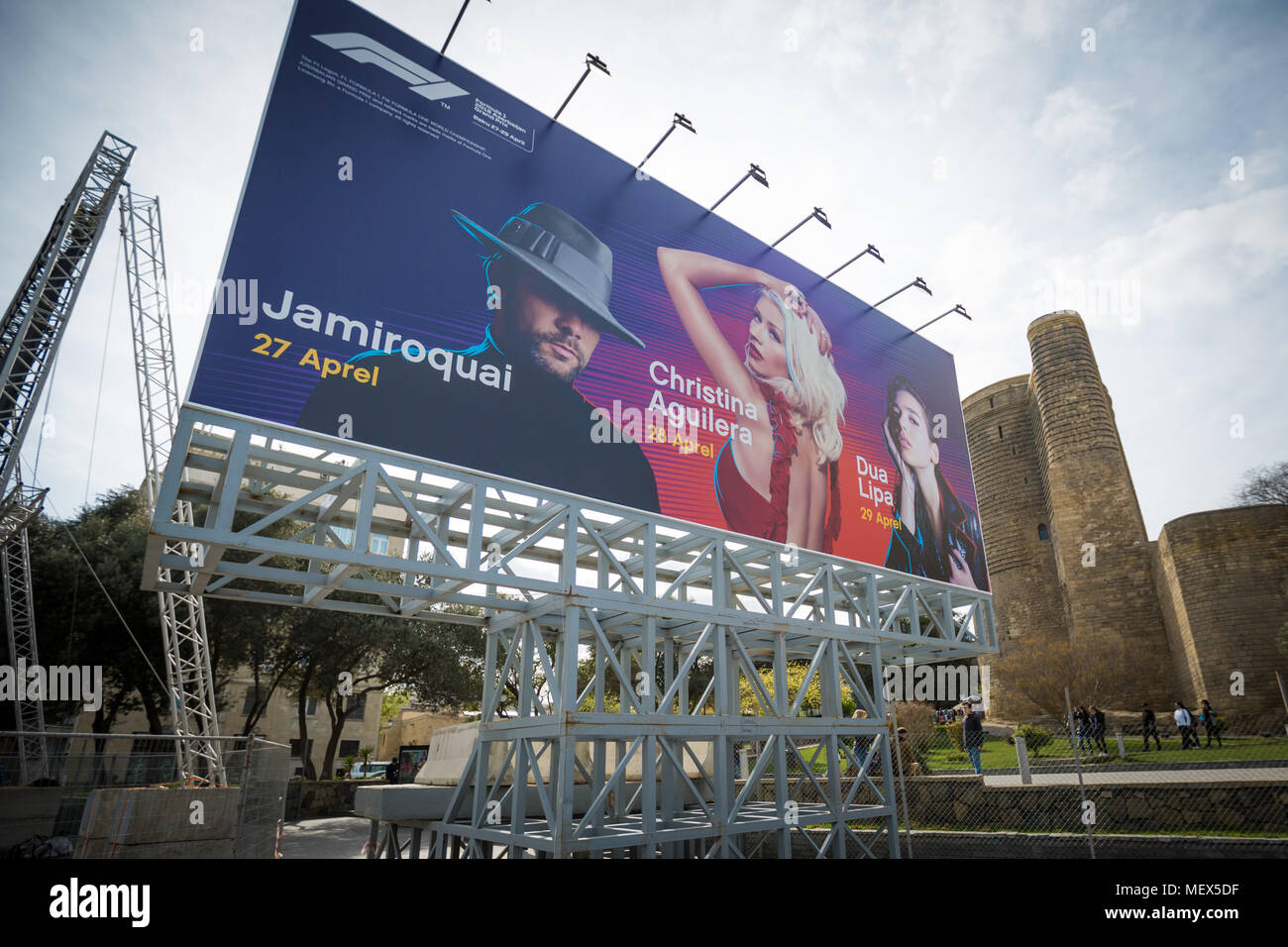 Azerbaijan. 22nd Apr, 2018. The preparation for the Formula One ...