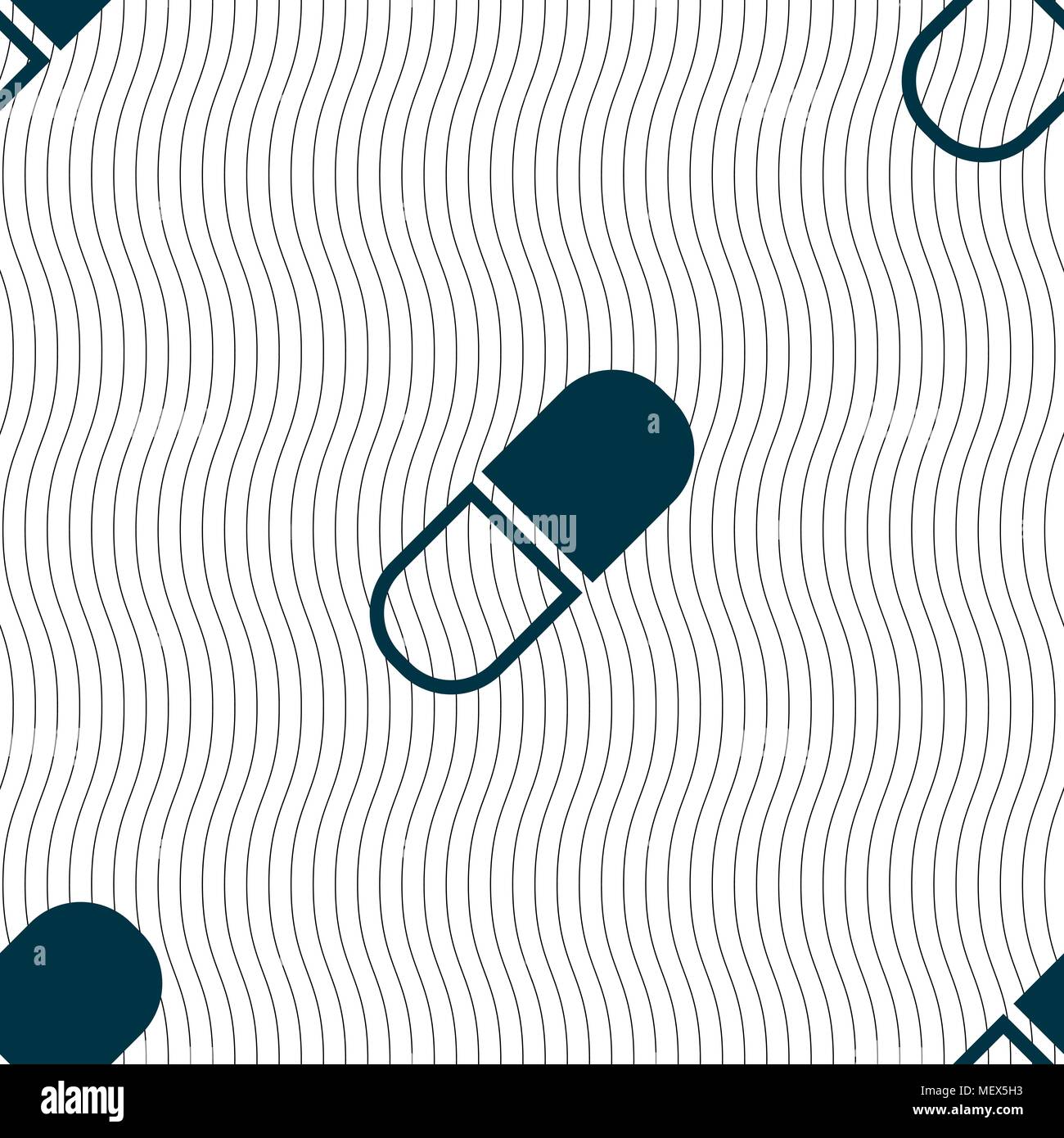 Pill icon sign seamless Stock Vector Images - Alamy