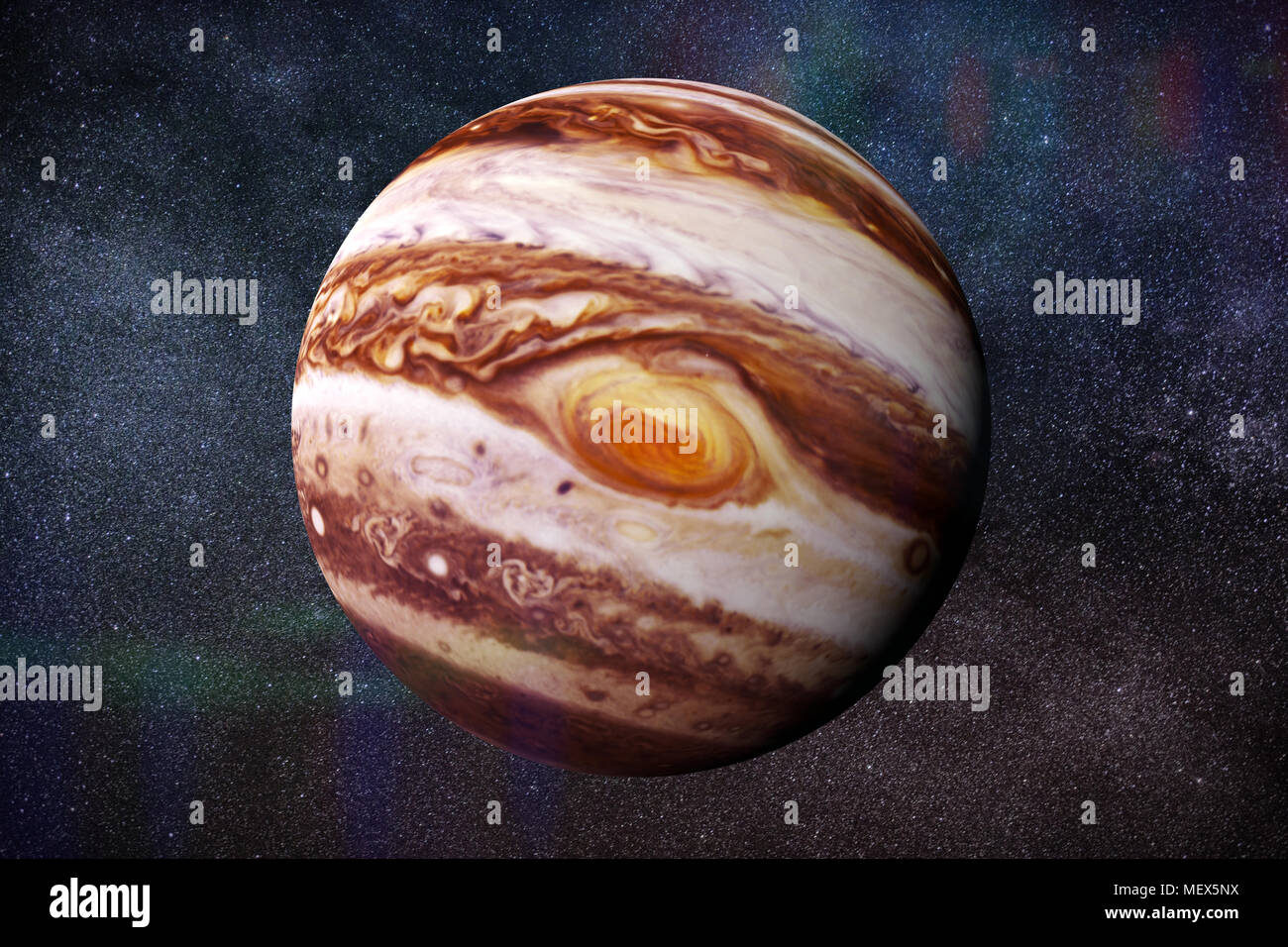 planet Jupiter and the stars of the galaxy Stock Photo - Alamy