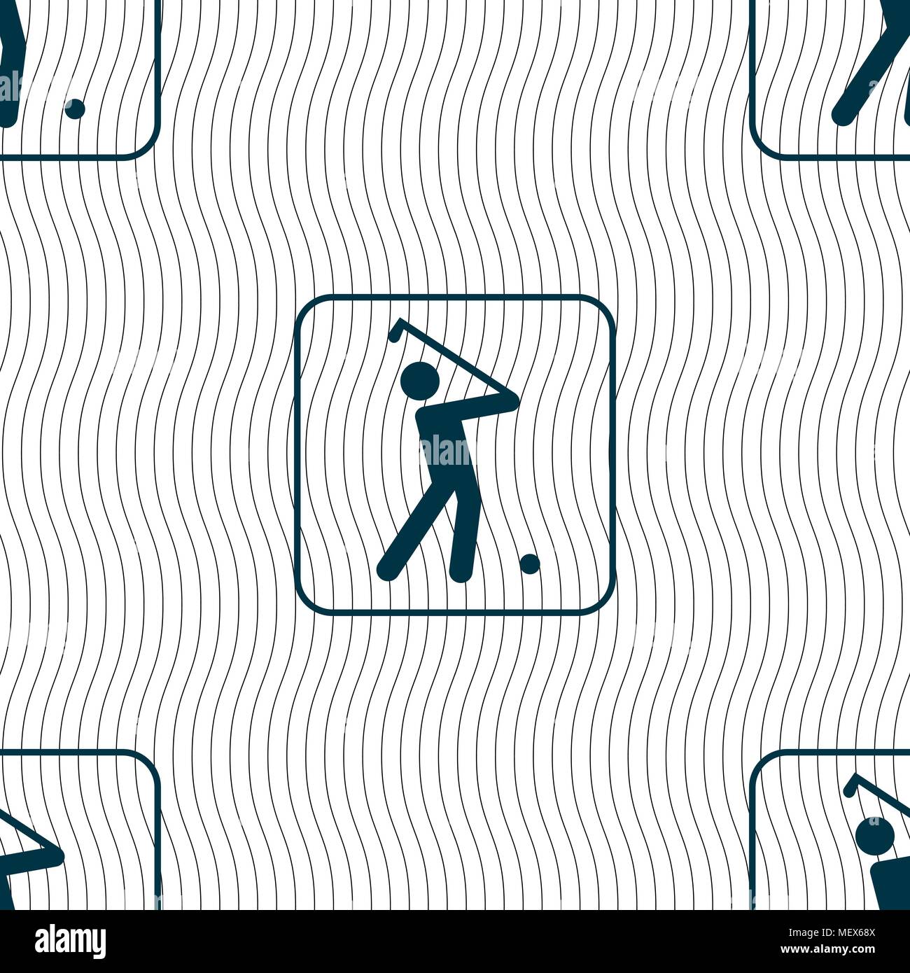 Golf sign. Seamless pattern with geometric texture. Vector illustration ...