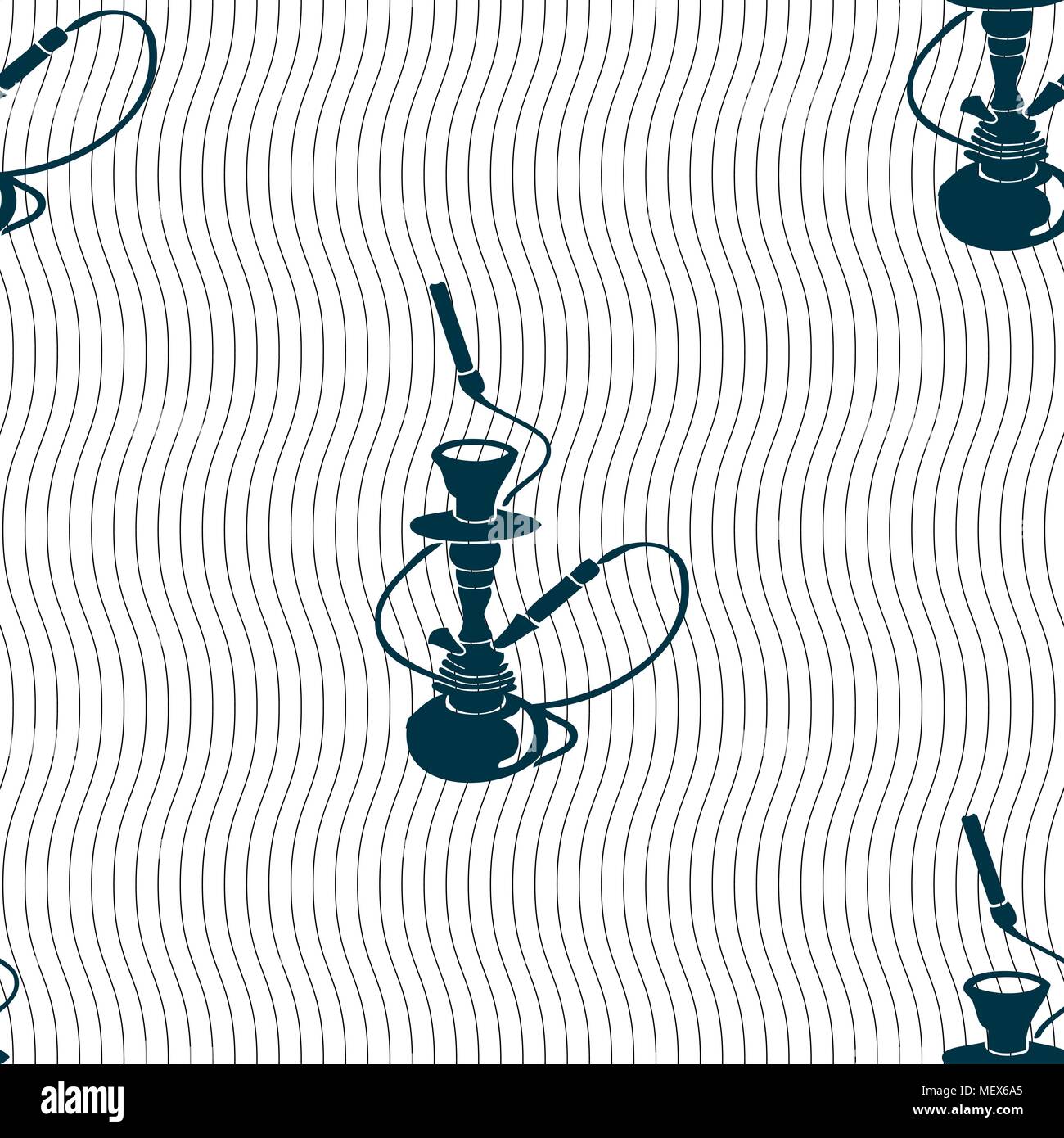 Hookah sign. Seamless pattern with geometric texture. Vector ...