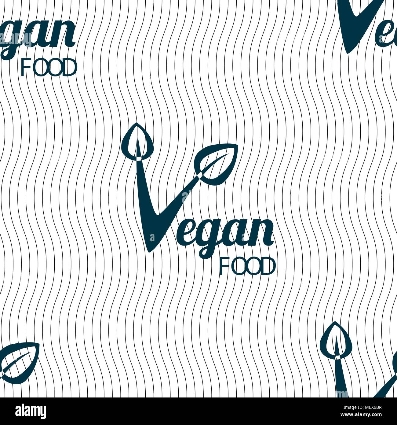 Vegan food graphic design sign. Seamless pattern with geometric texture ...