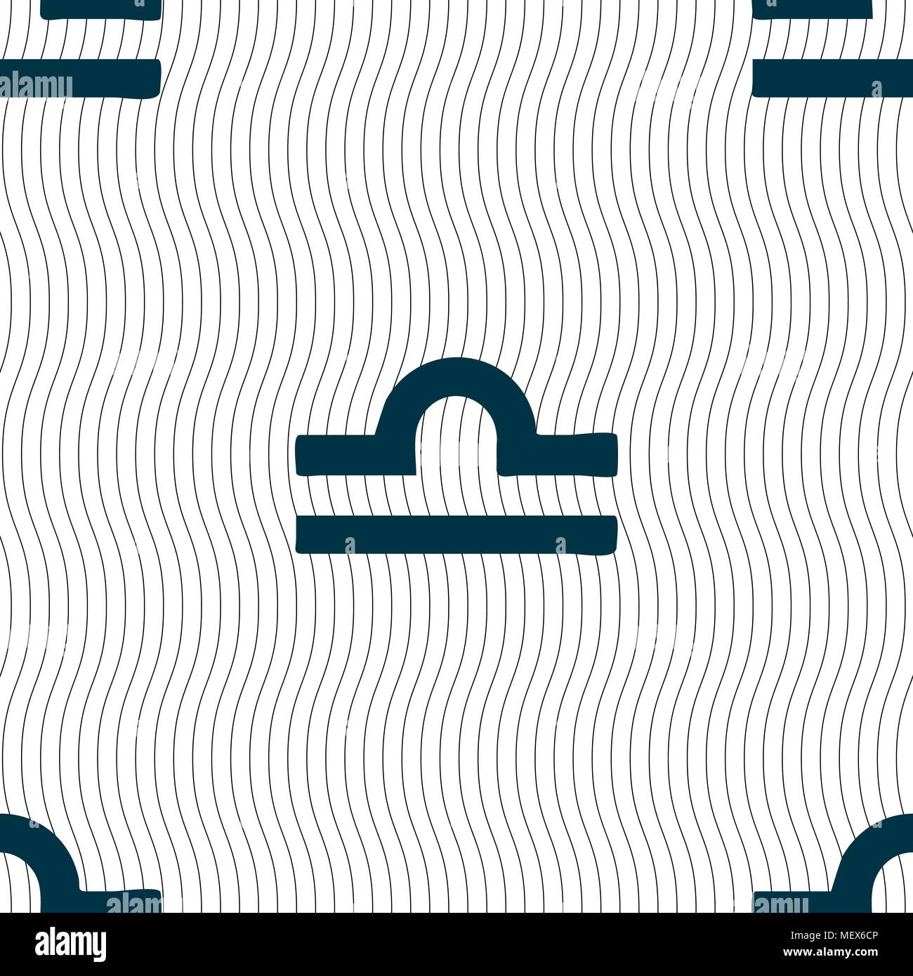 Decorative Zodiac Libra sign. Seamless pattern with geometric texture ...