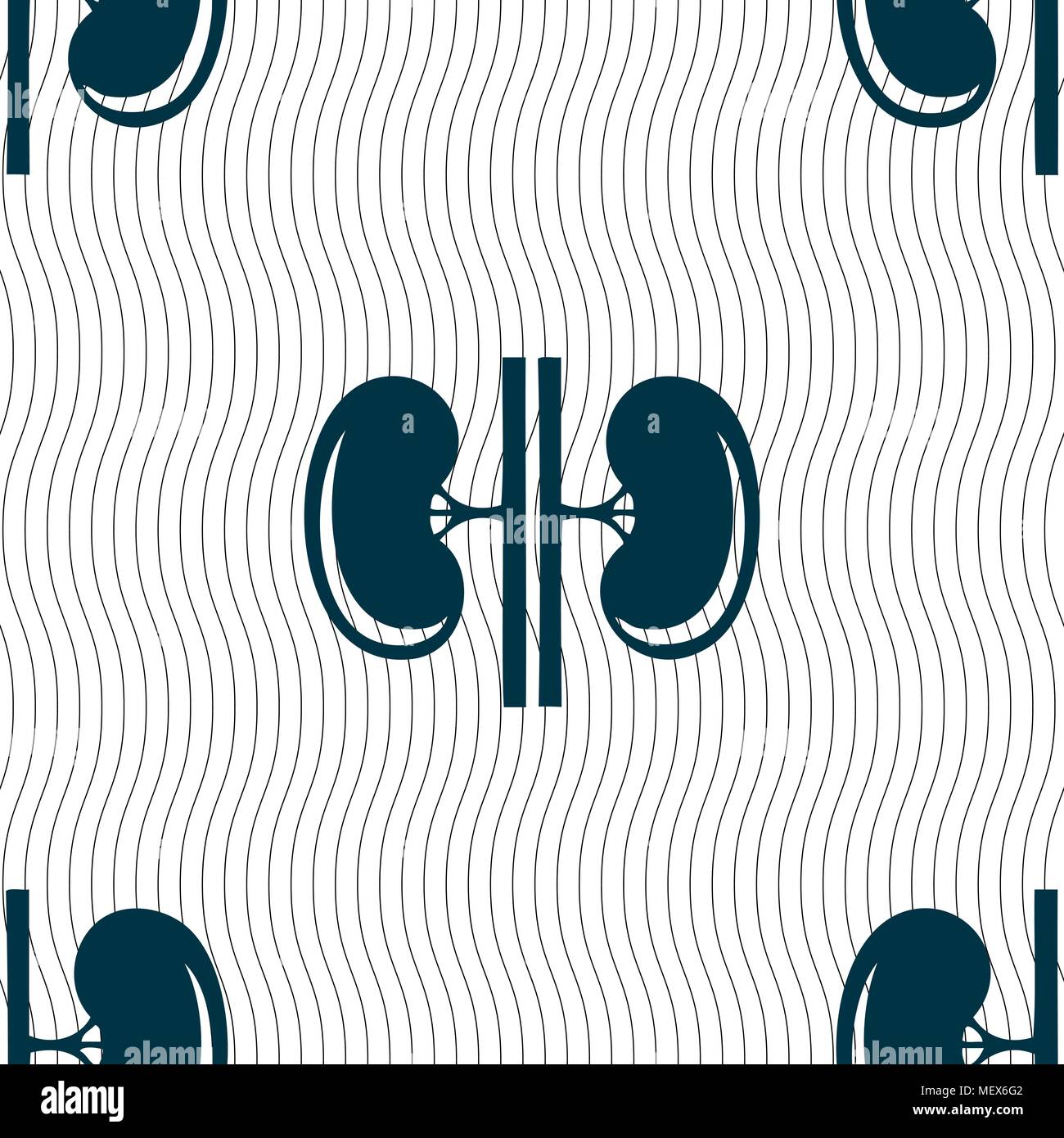 Kidneys sign. Seamless pattern with geometric texture. Vector ...
