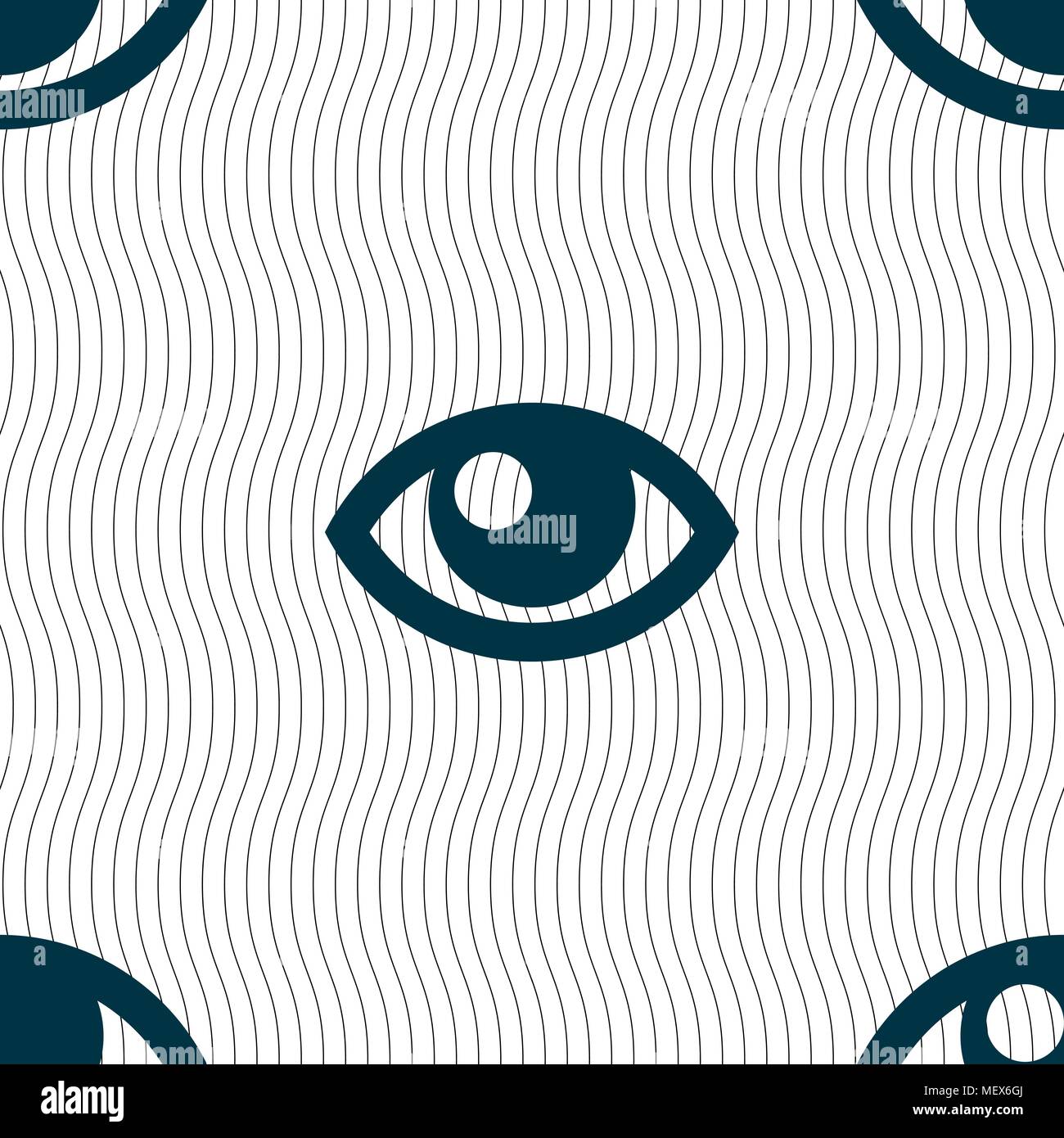 Eye sign. Seamless pattern with geometric texture. Vector illustration ...