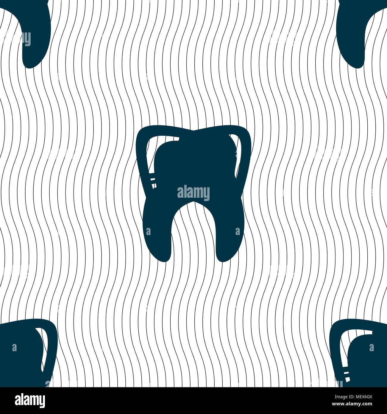 Tooth sign. Seamless pattern with geometric texture. Vector ...