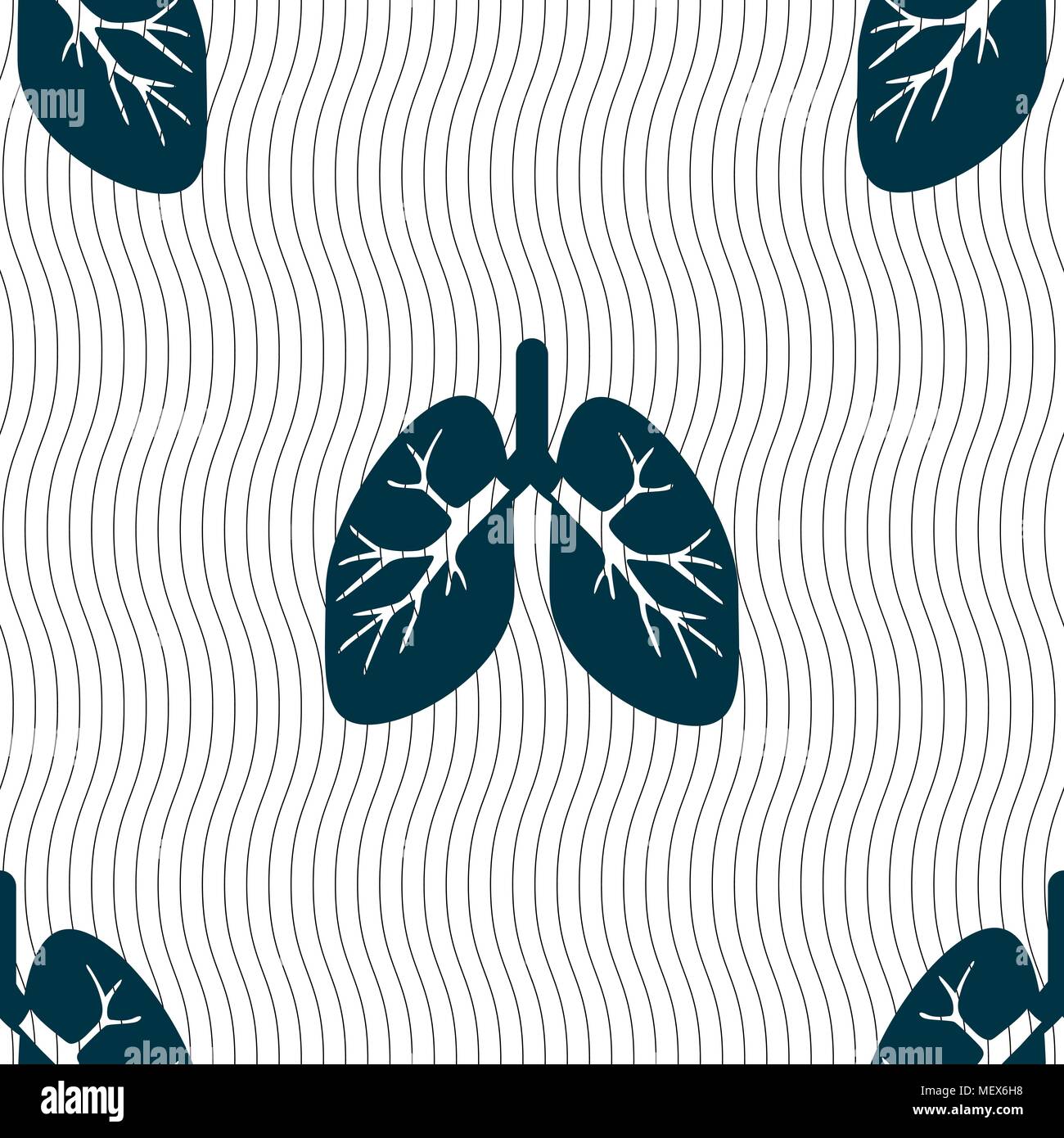 Lungs sign. Seamless pattern with geometric texture. Vector ...