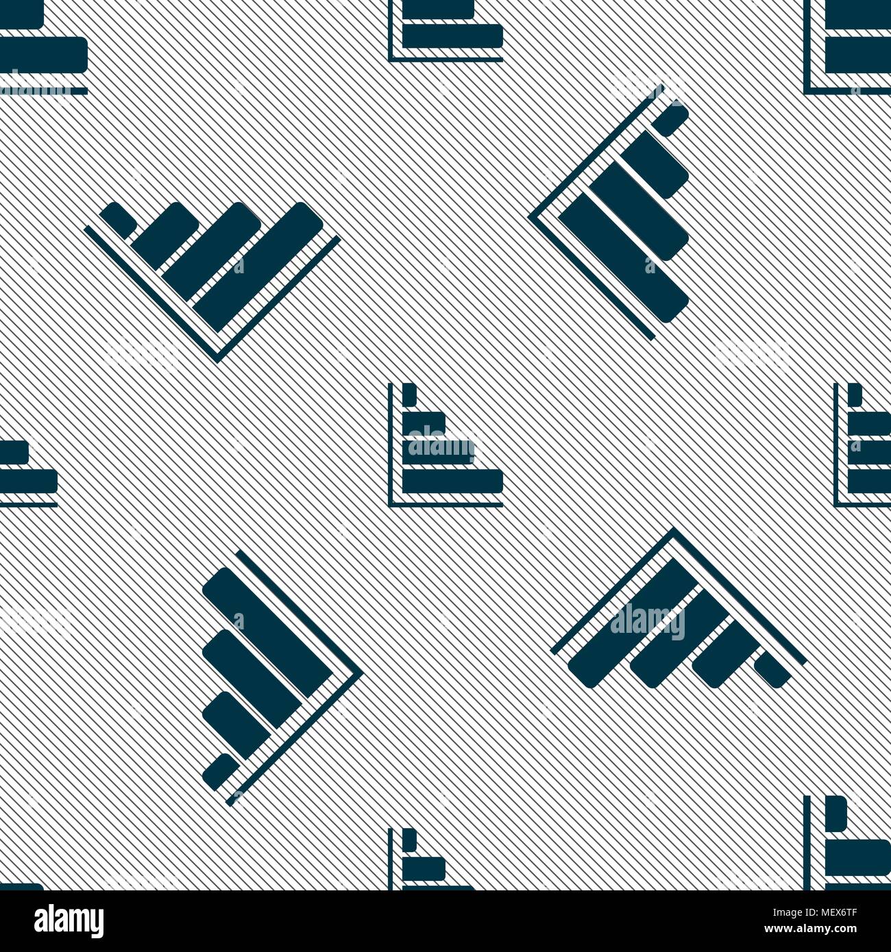 Infographic icon sign. Seamless pattern with geometric texture. Vector ...