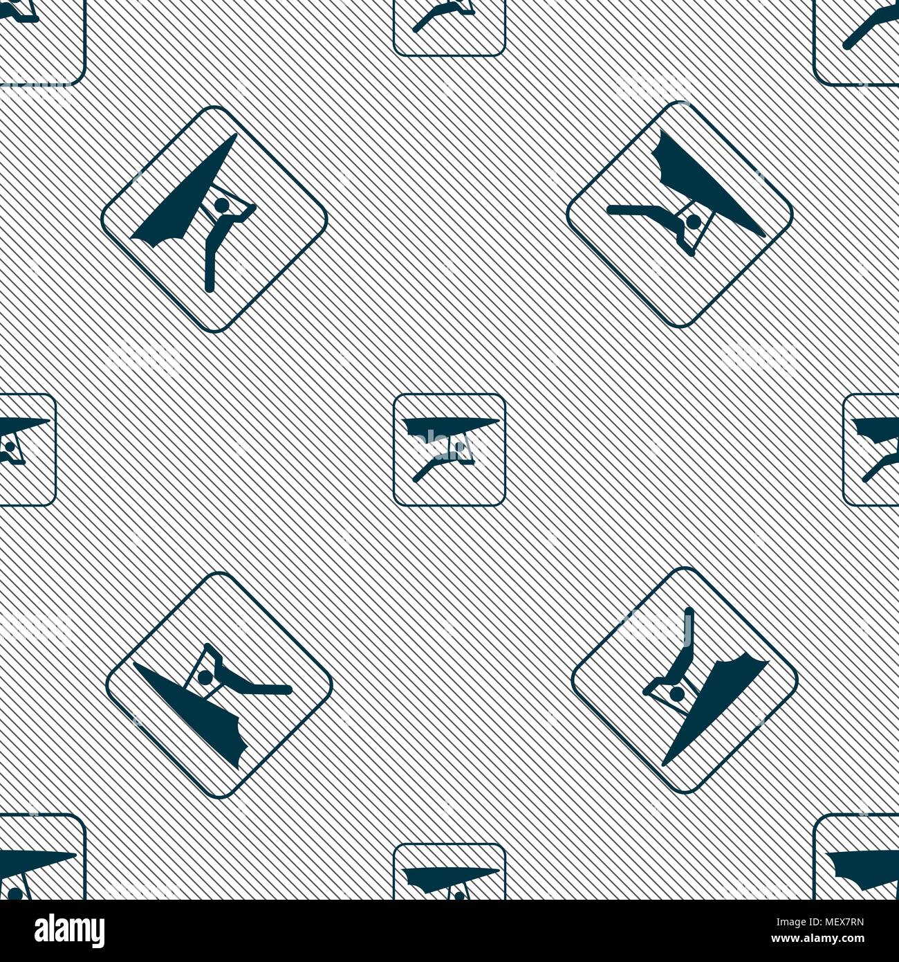 hang-gliding sign. Seamless pattern with geometric texture. Vector ...