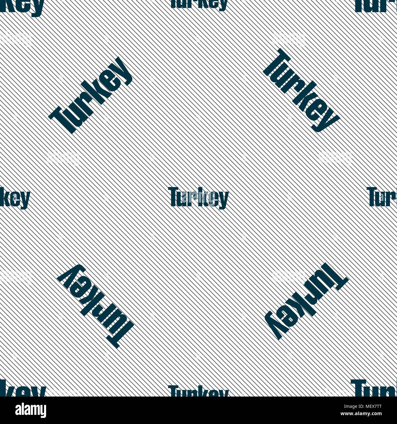 Turkey sign. Seamless pattern with geometric texture. Vector ...