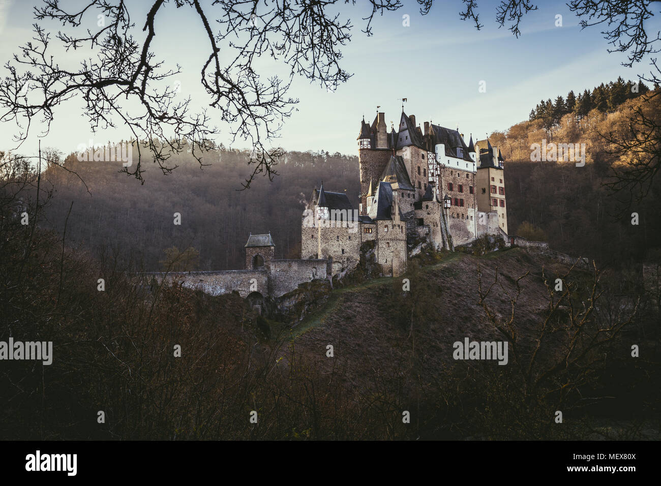 German castle medieval trees hi-res stock photography and images - Alamy