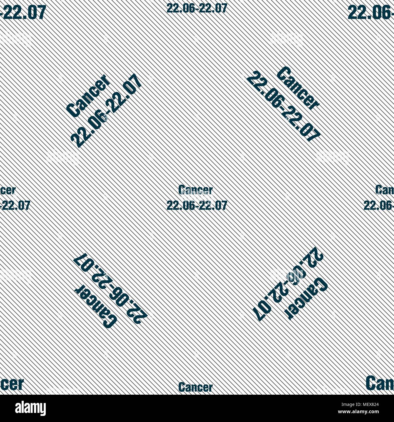 zodiac Cancer sign. Seamless pattern with geometric texture. Vector ...