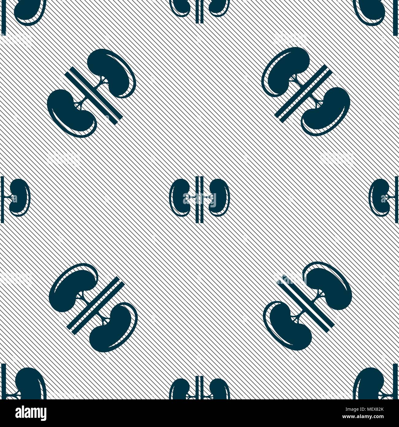Kidneys sign. Seamless pattern with geometric texture. Vector ...