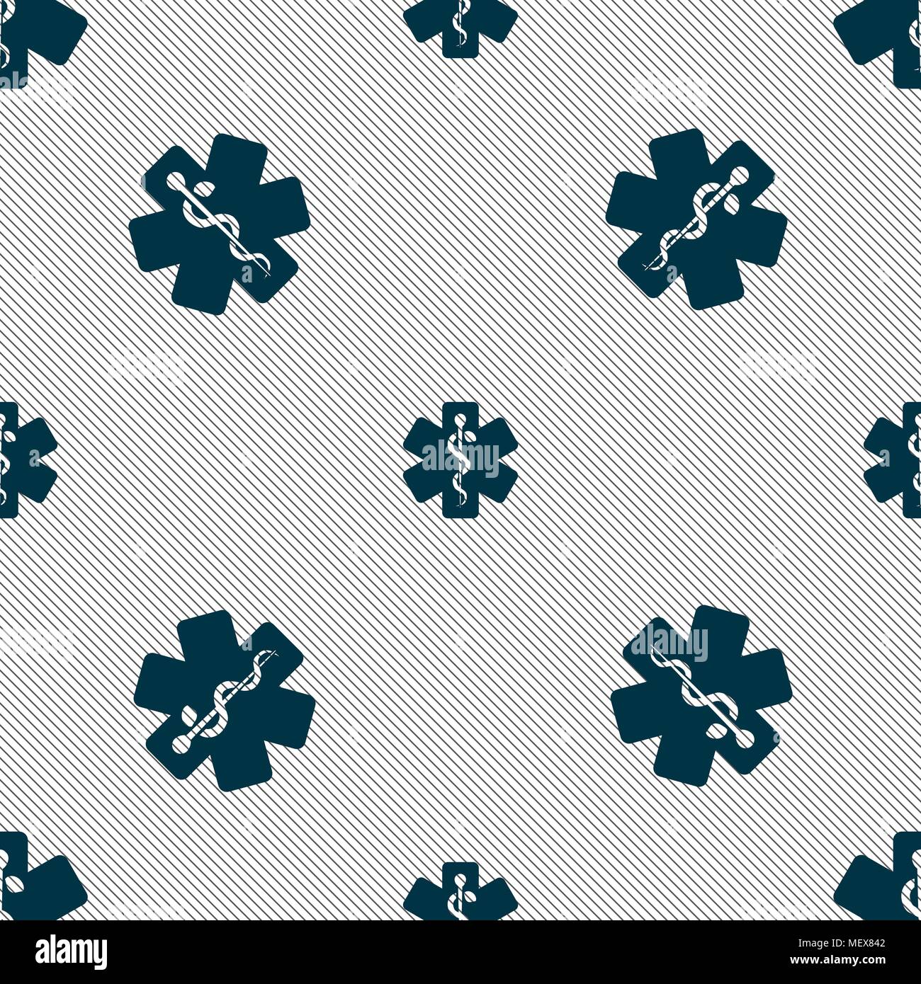 Medicine sign. Seamless pattern with geometric texture. Vector ...