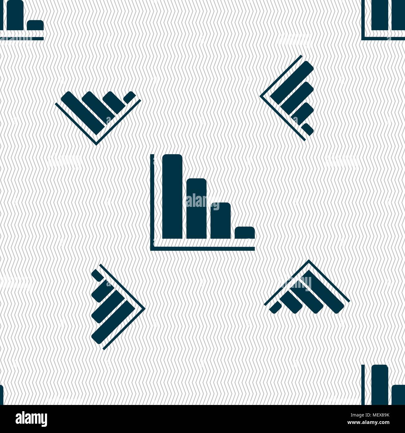 Infographic icon sign. Seamless pattern with geometric texture. Vector ...