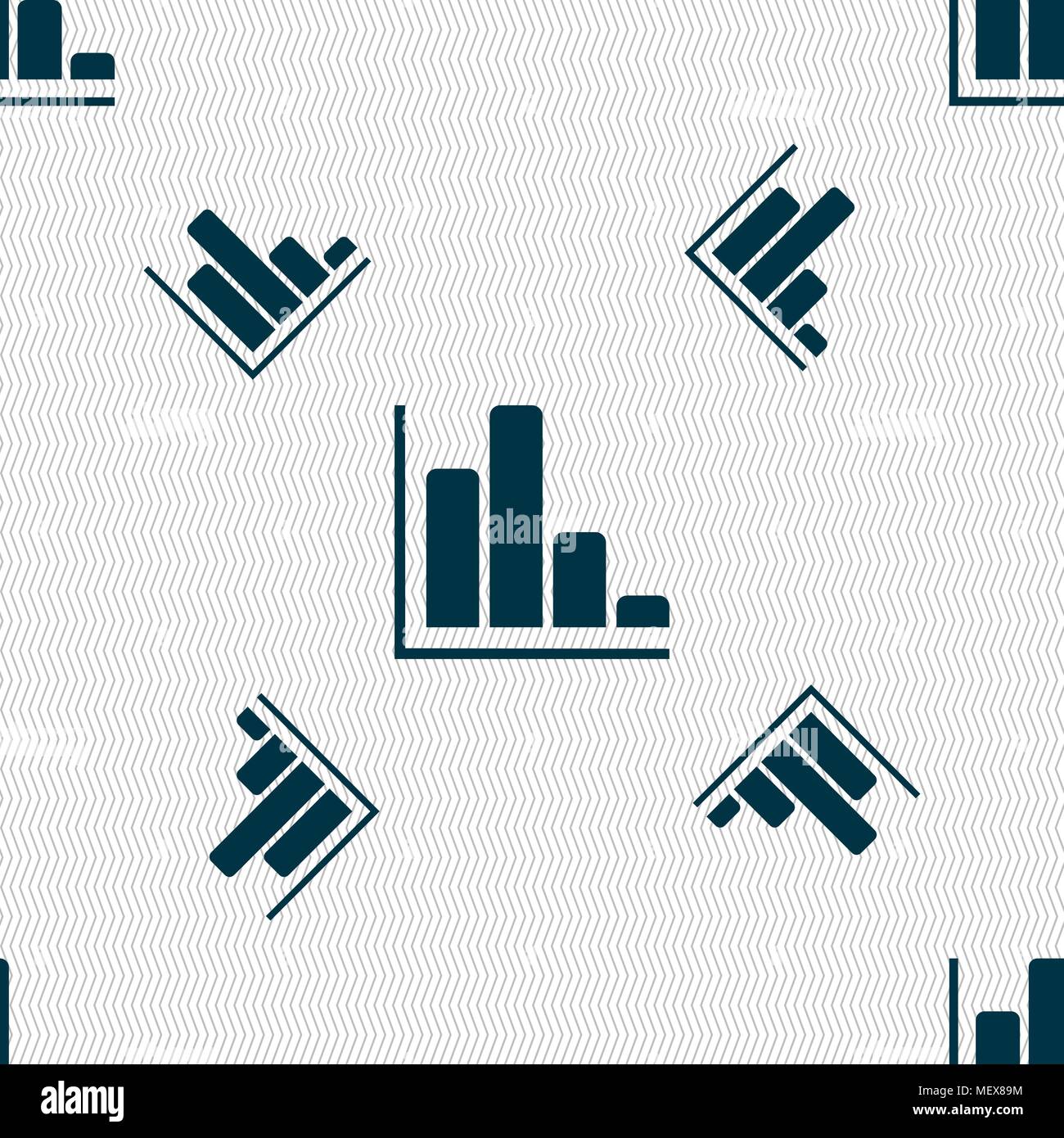 Infographic icon sign. Seamless pattern with geometric texture. Vector ...