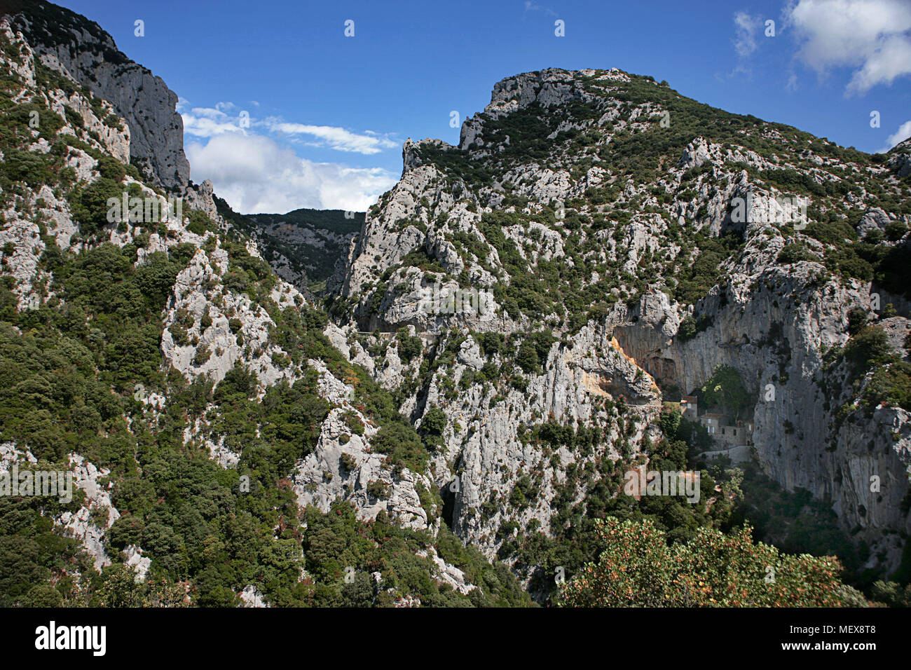 The Gorges de Galamus, Fenouillèdes, Pyrénées-Orientales, Occitanie ...