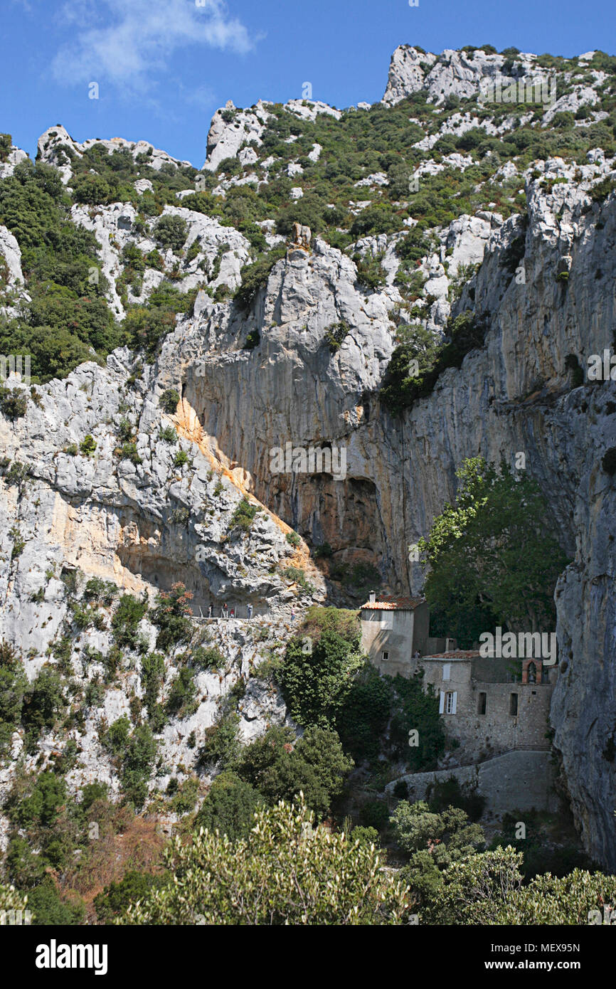 The Gorges de Galamus, Fenouillèdes, Pyrénées-Orientales, Occitanie ...