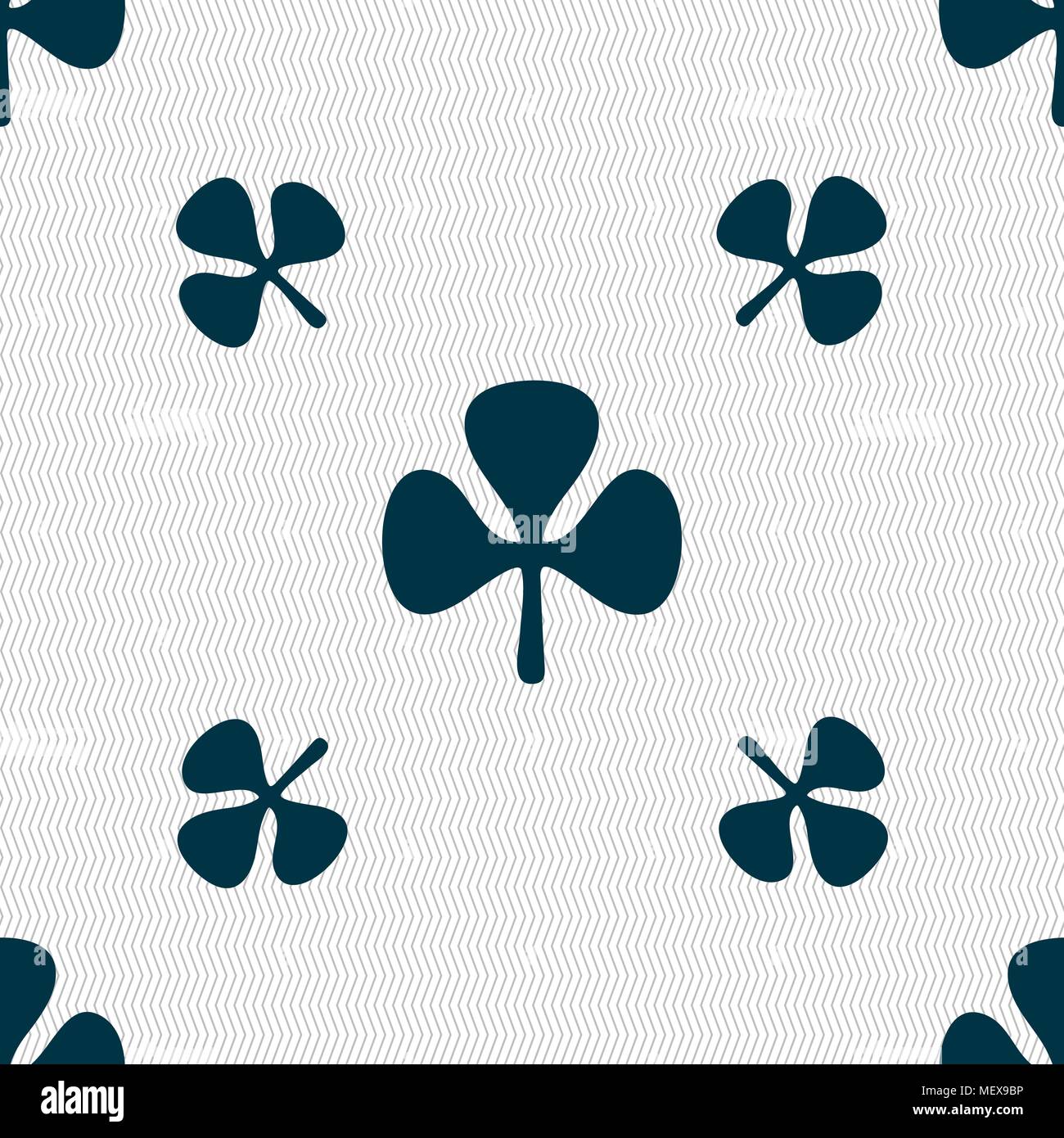 Clover sign. Seamless pattern with geometric texture. Vector ...