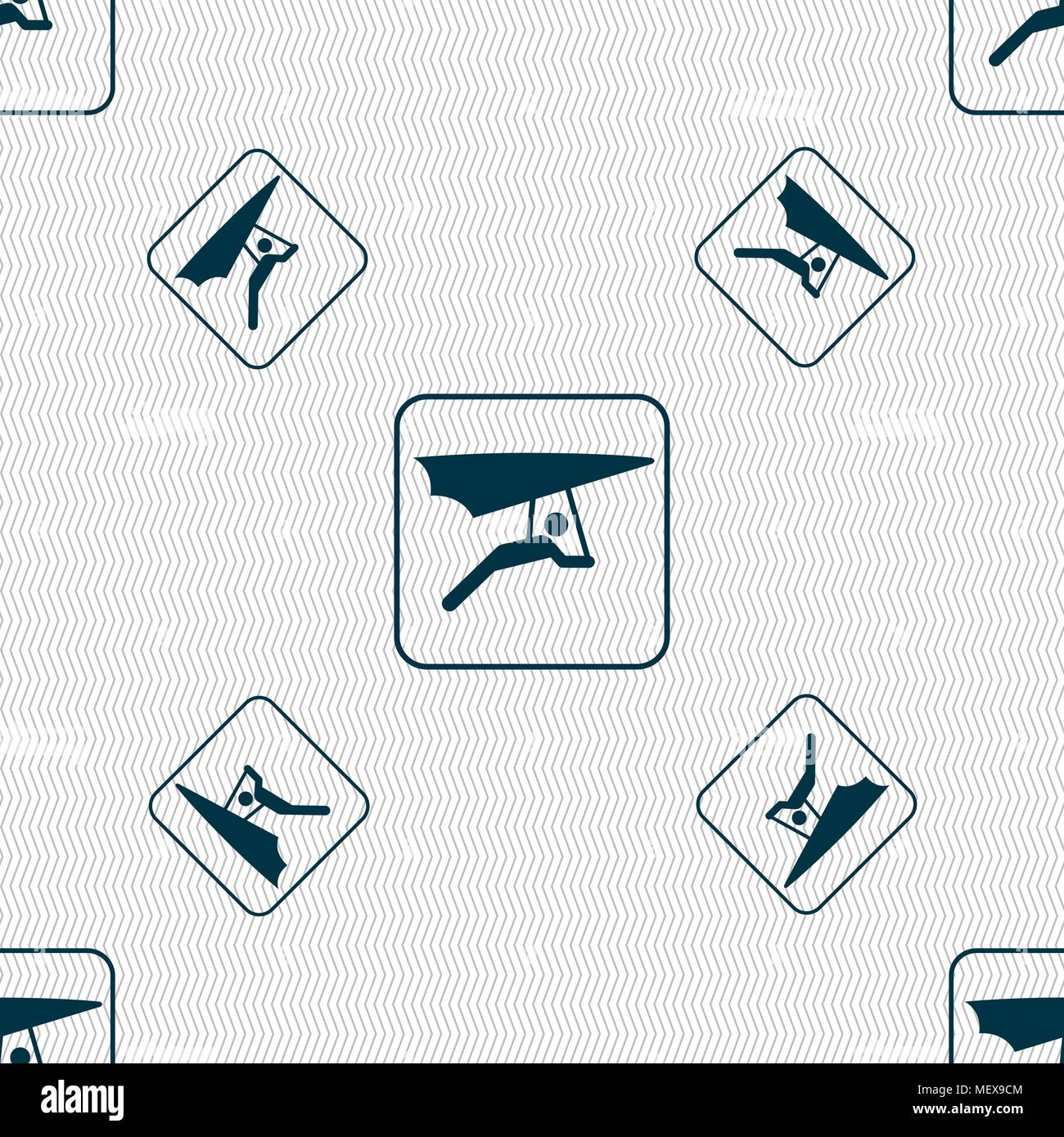 hang-gliding sign. Seamless pattern with geometric texture. Vector ...