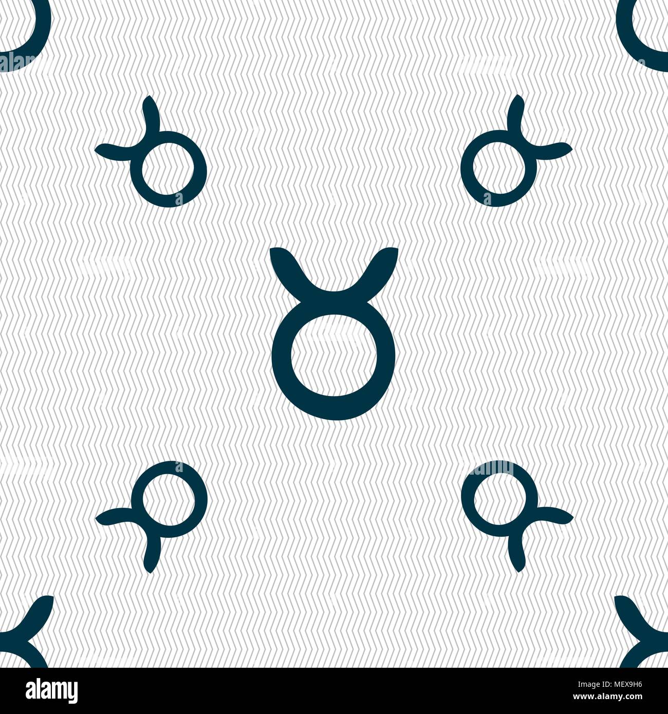 Taurus sign. Seamless pattern with geometric texture. Vector ...
